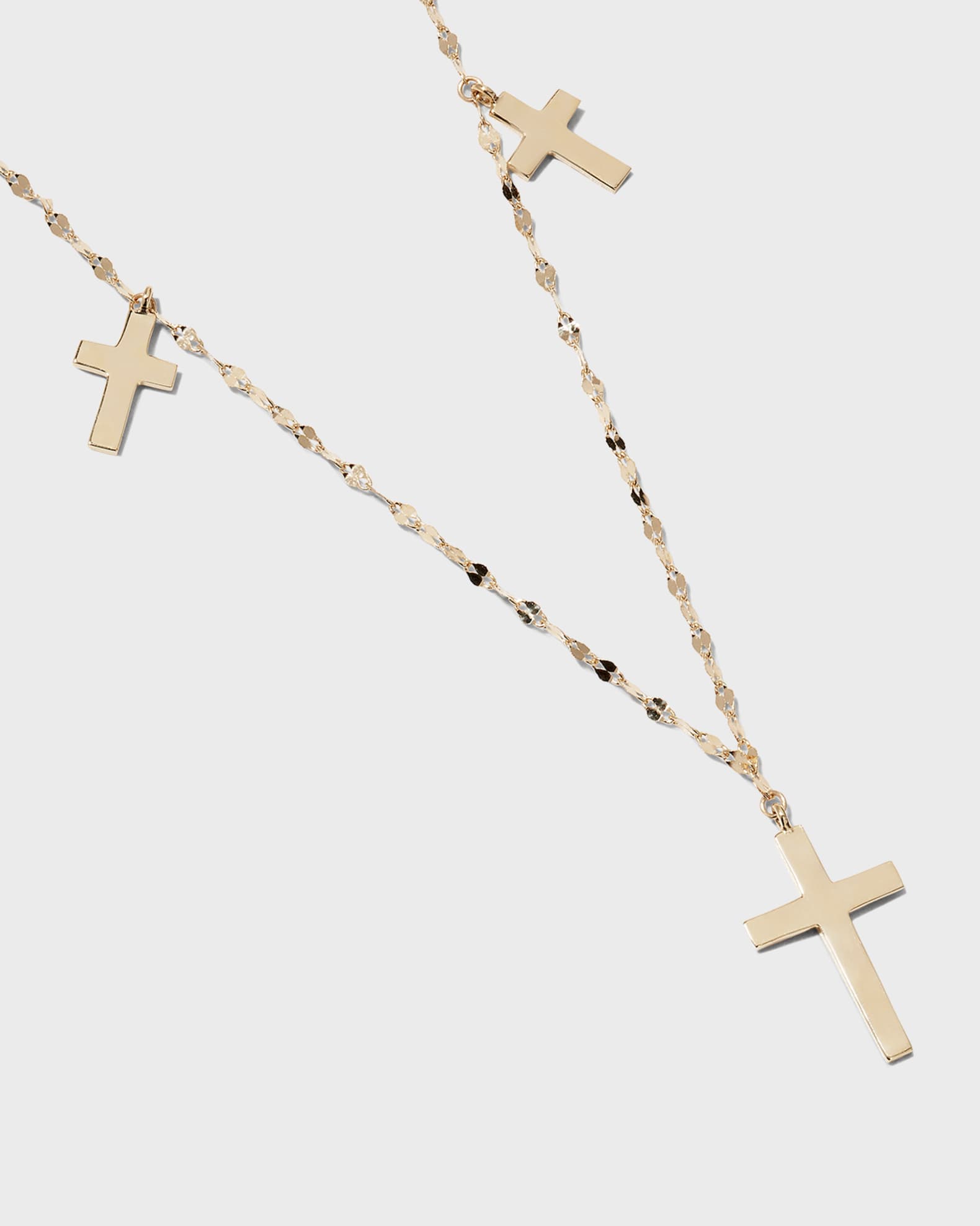 LANA Triple Cross Necklace in 14K Gold | Neiman Marcus