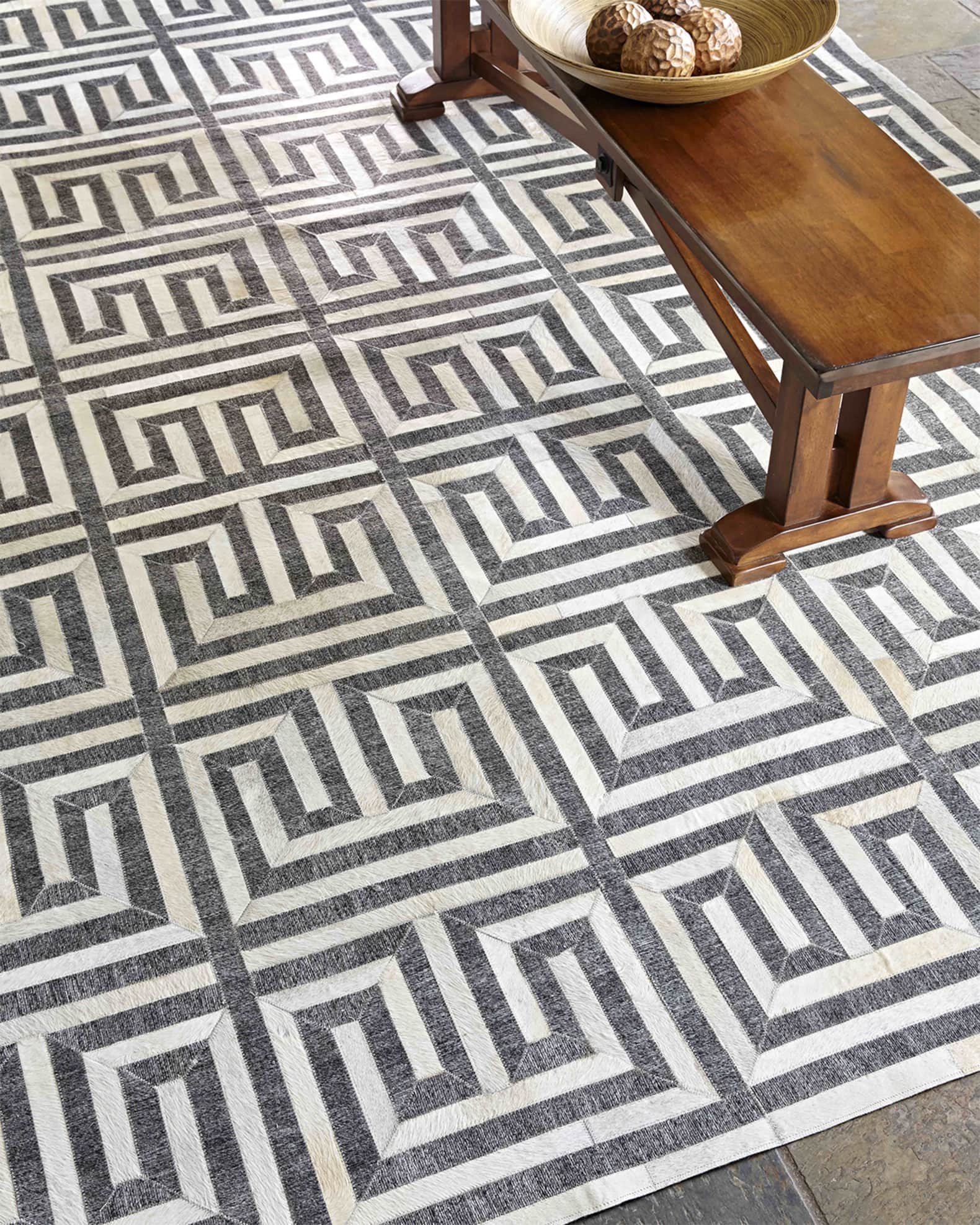 Finnegan Hairhide Rugs | Neiman Marcus
