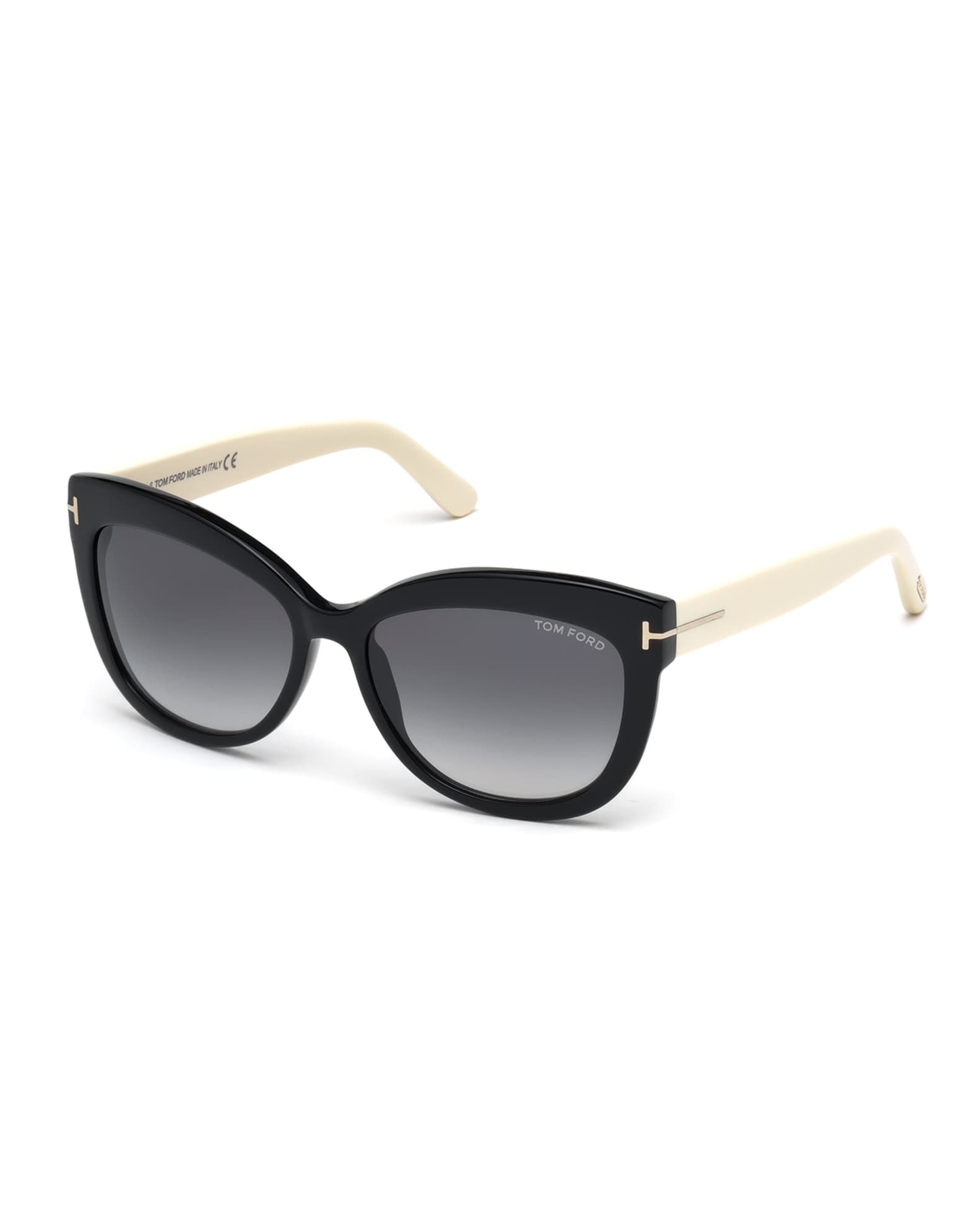 TOM FORD Alistair Two-Tone Squared Cat-Eye Sunglasses | Neiman Marcus