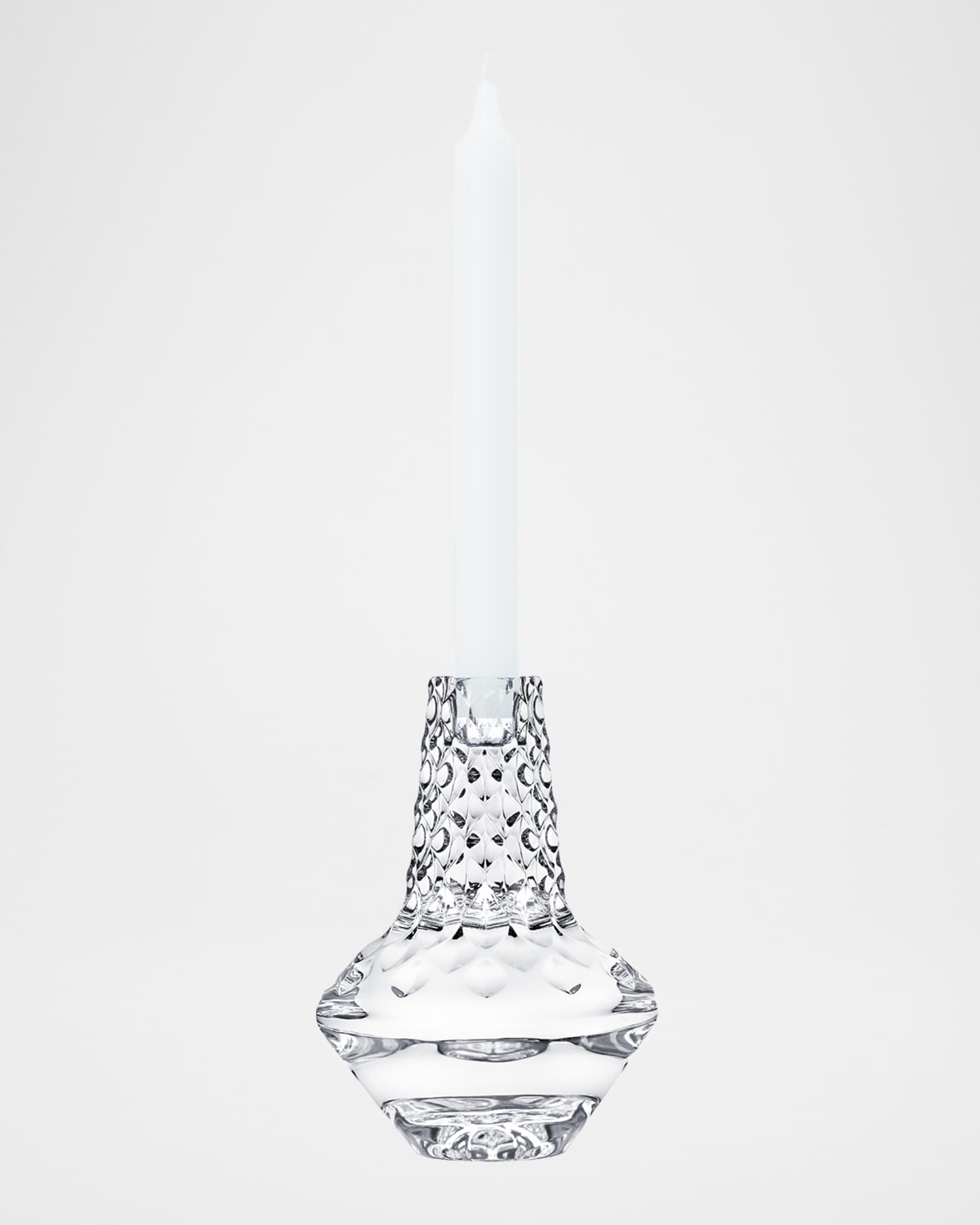 Saint Louis Crystal Folia Large Candlestick Holder | Neiman Marcus