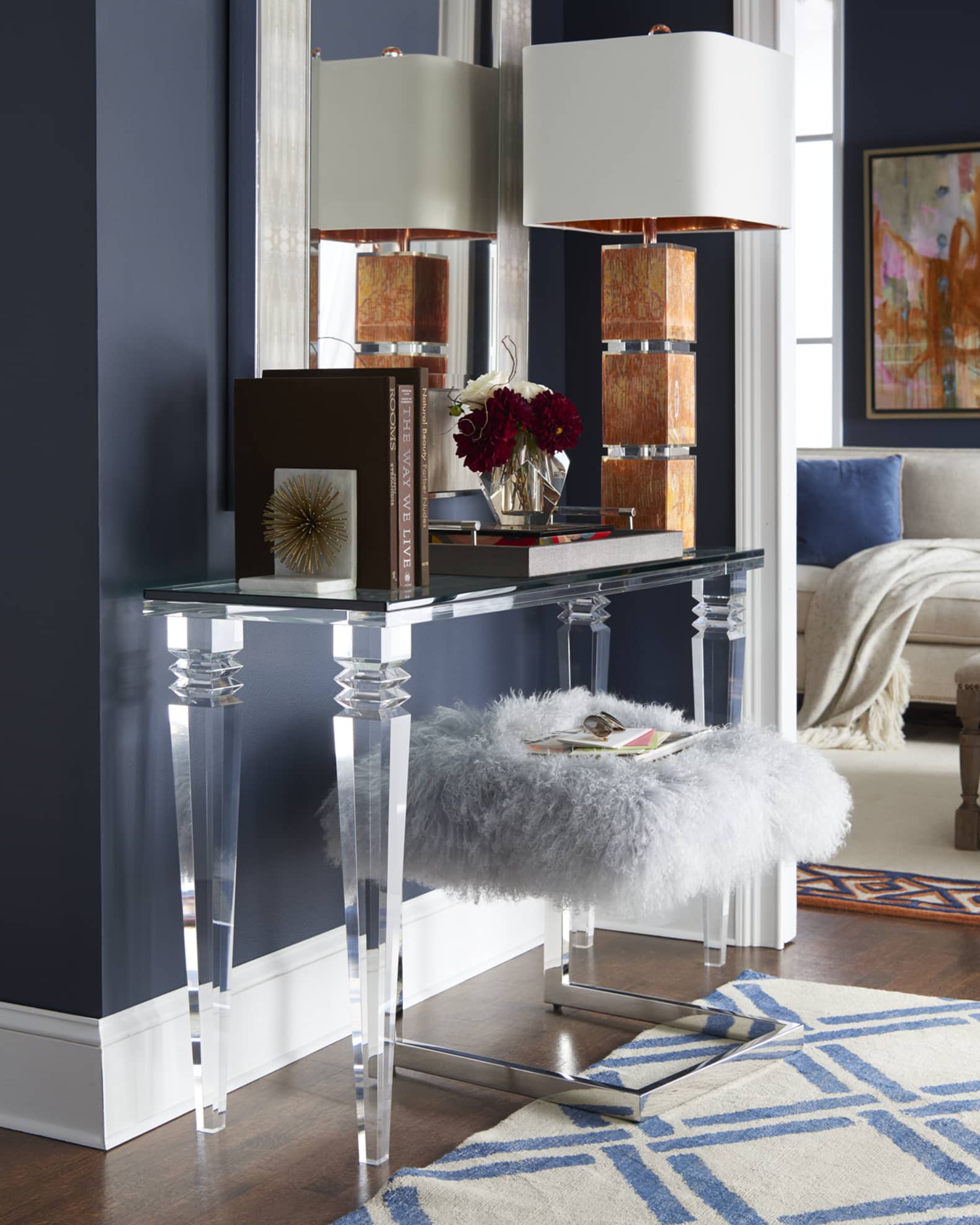 Interlude Home Christelle Acrylic Console Table | Neiman Marcus