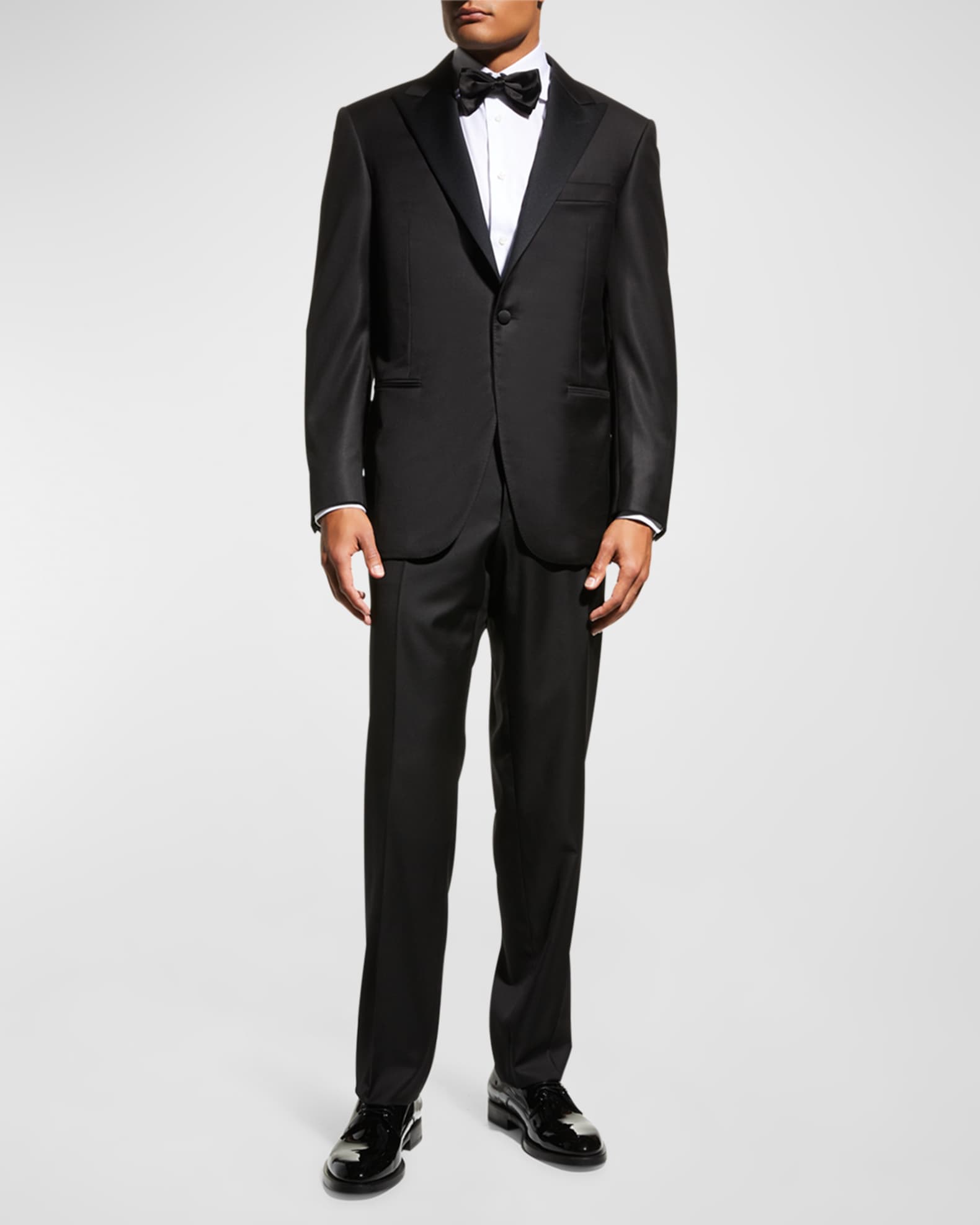 Canali Wool Two-Piece Tuxedo Suit | Neiman Marcus