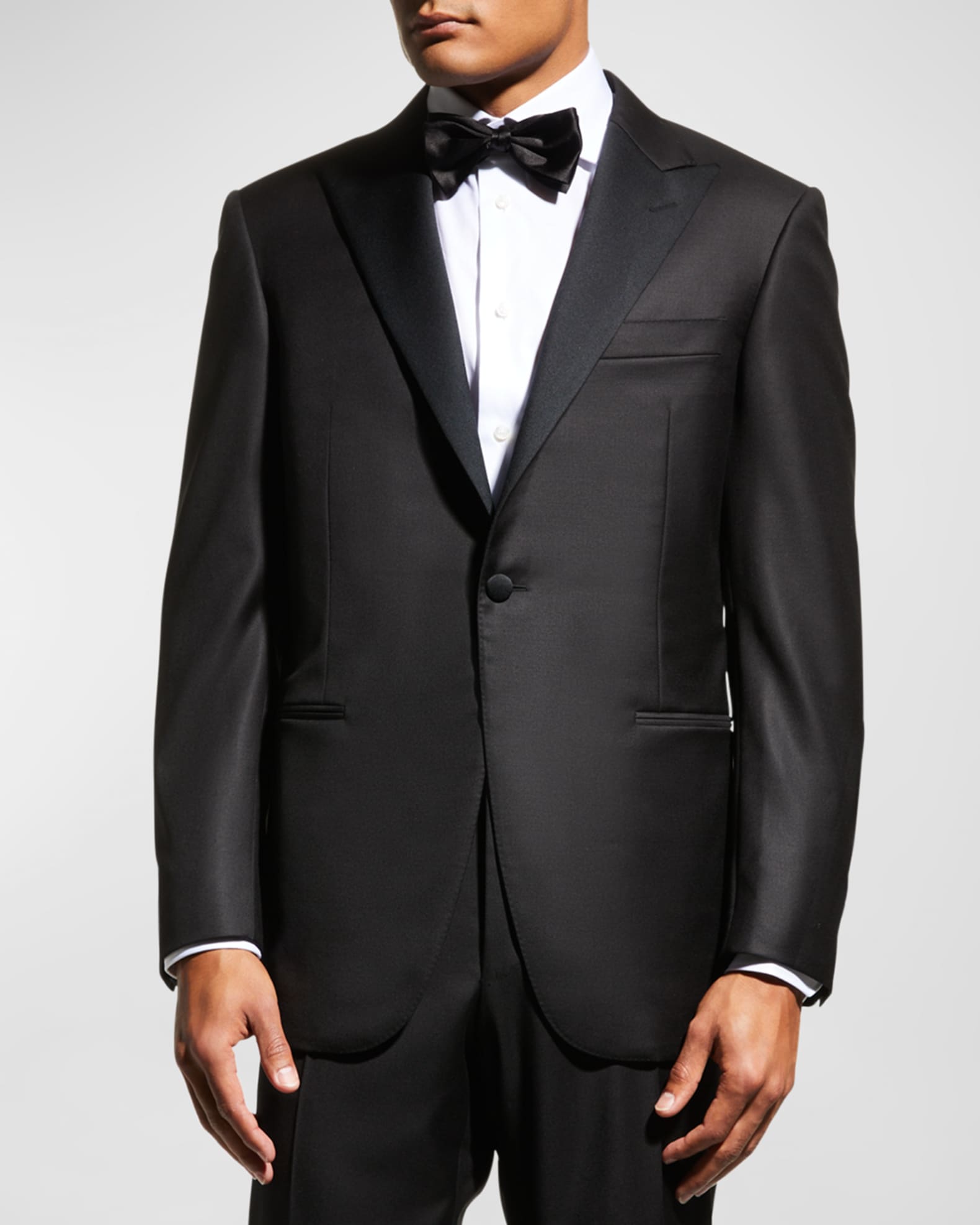 Canali Wool Two-Piece Tuxedo Suit | Neiman Marcus