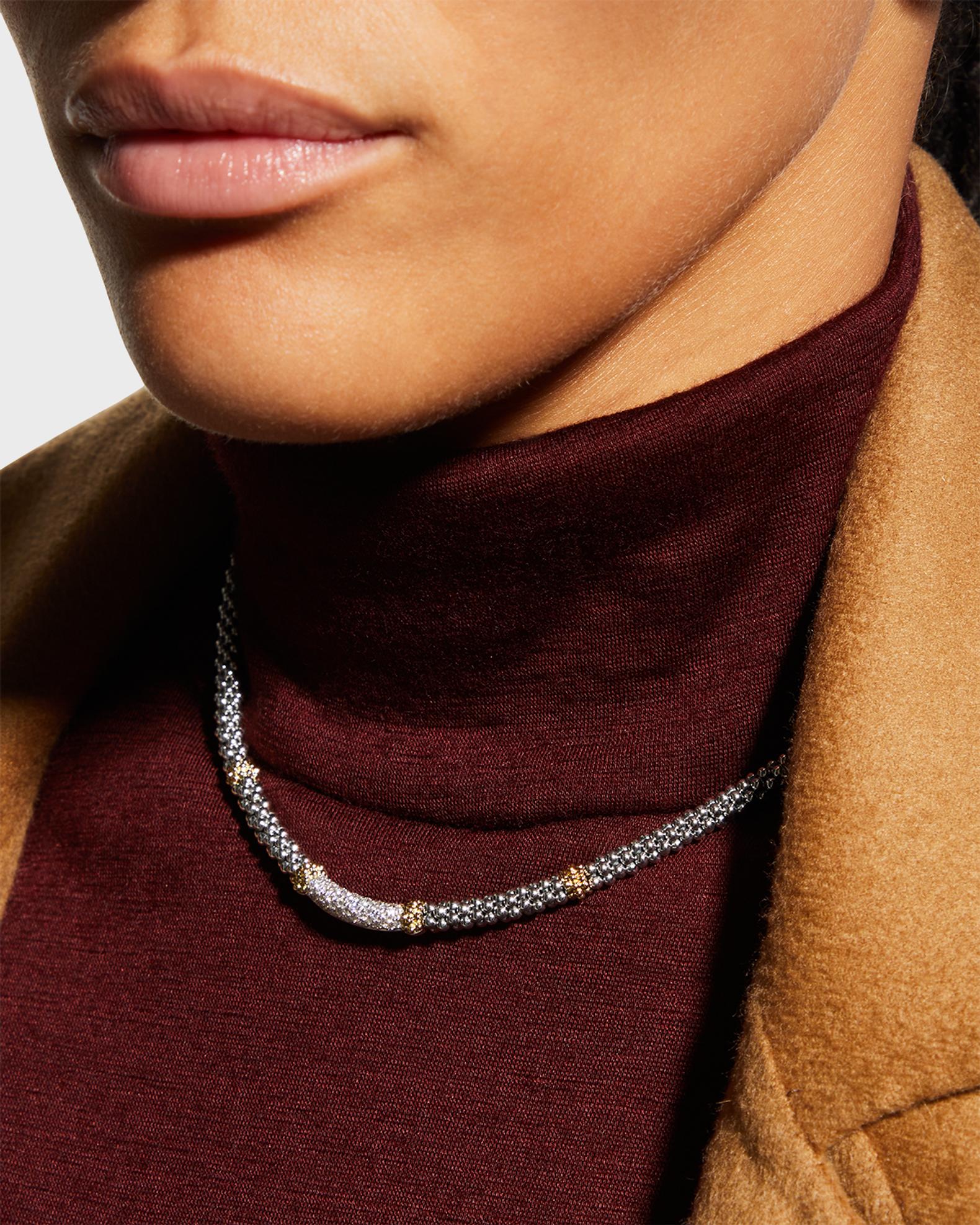 LAGOS Diamond Lux 5mm Necklace, 18" | Neiman Marcus