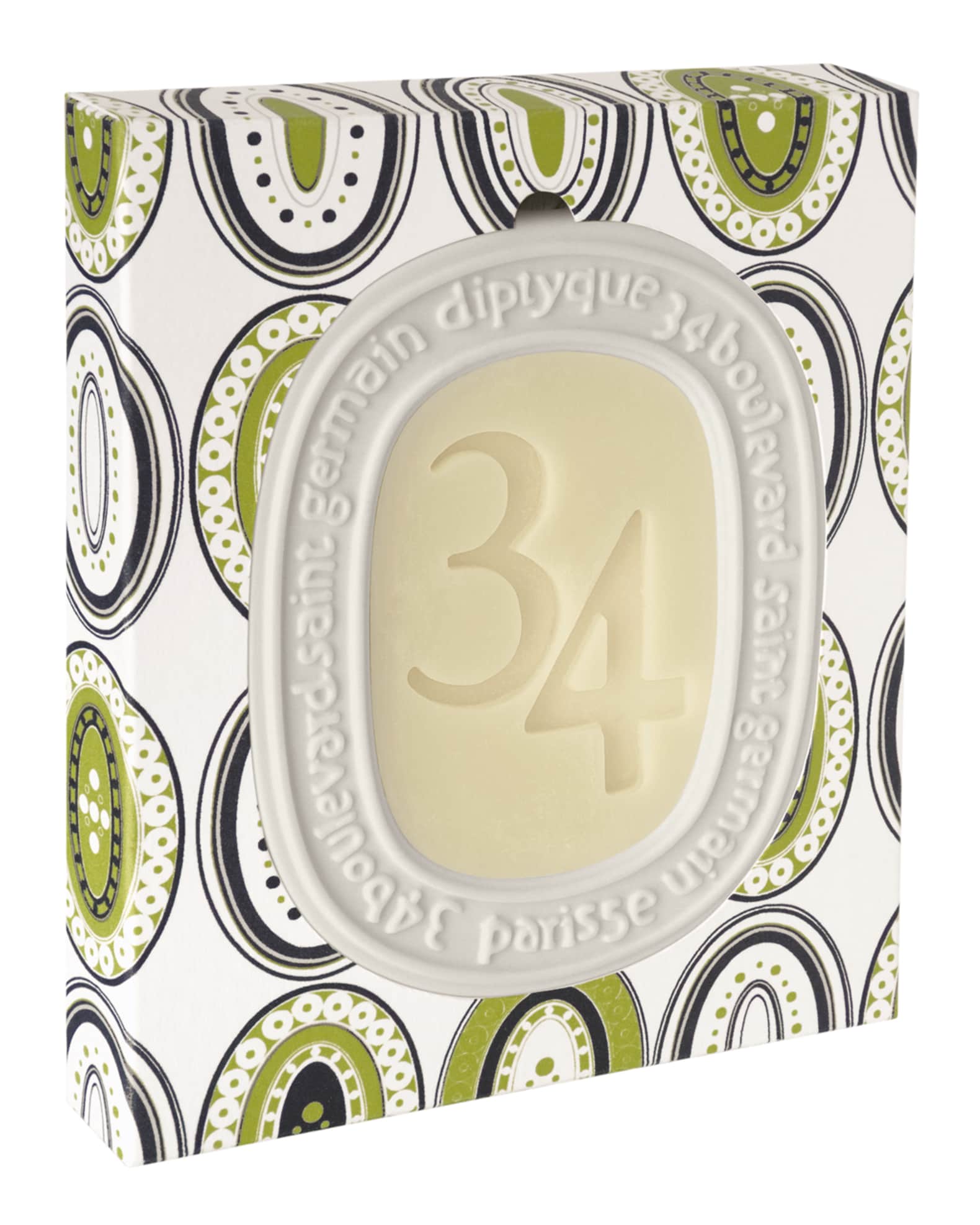 DIPTYQUE 34 Boulevard Saint Germain Scented Oval | Neiman Marcus