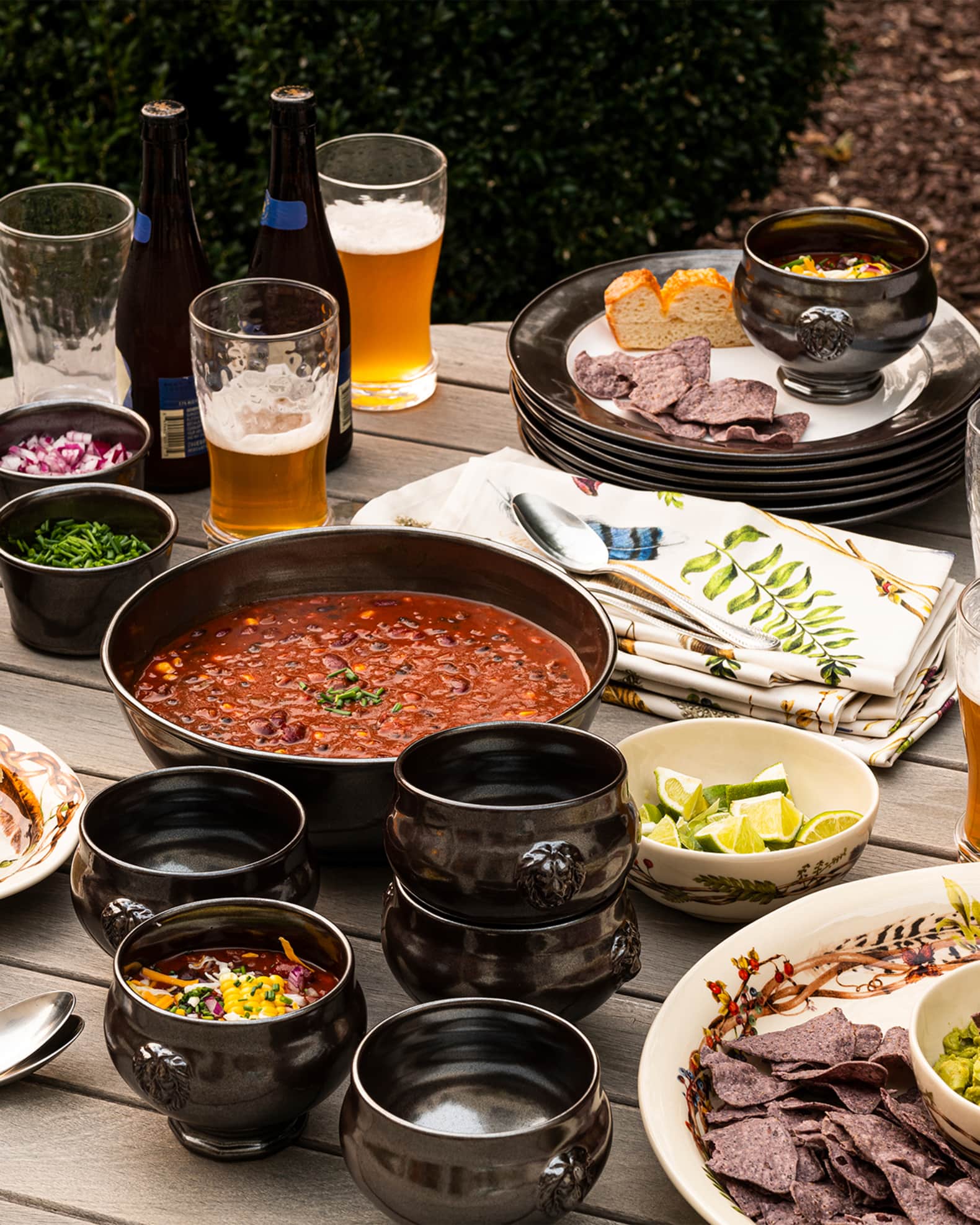 Juliska Emerson Dinner Plate - White/Pewter | Neiman Marcus