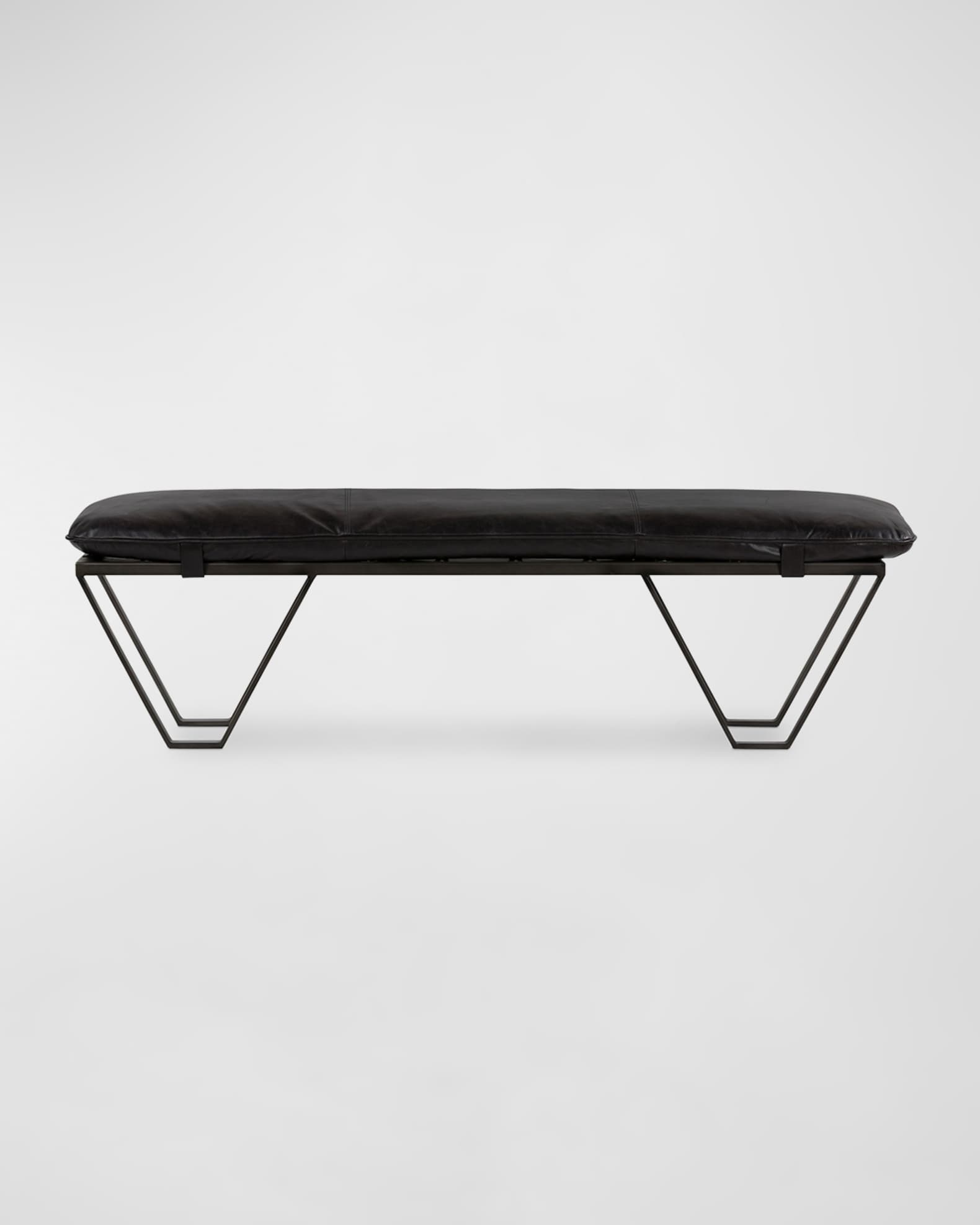 Four Hands Darrow Leather Bench, 63.5" | Neiman Marcus