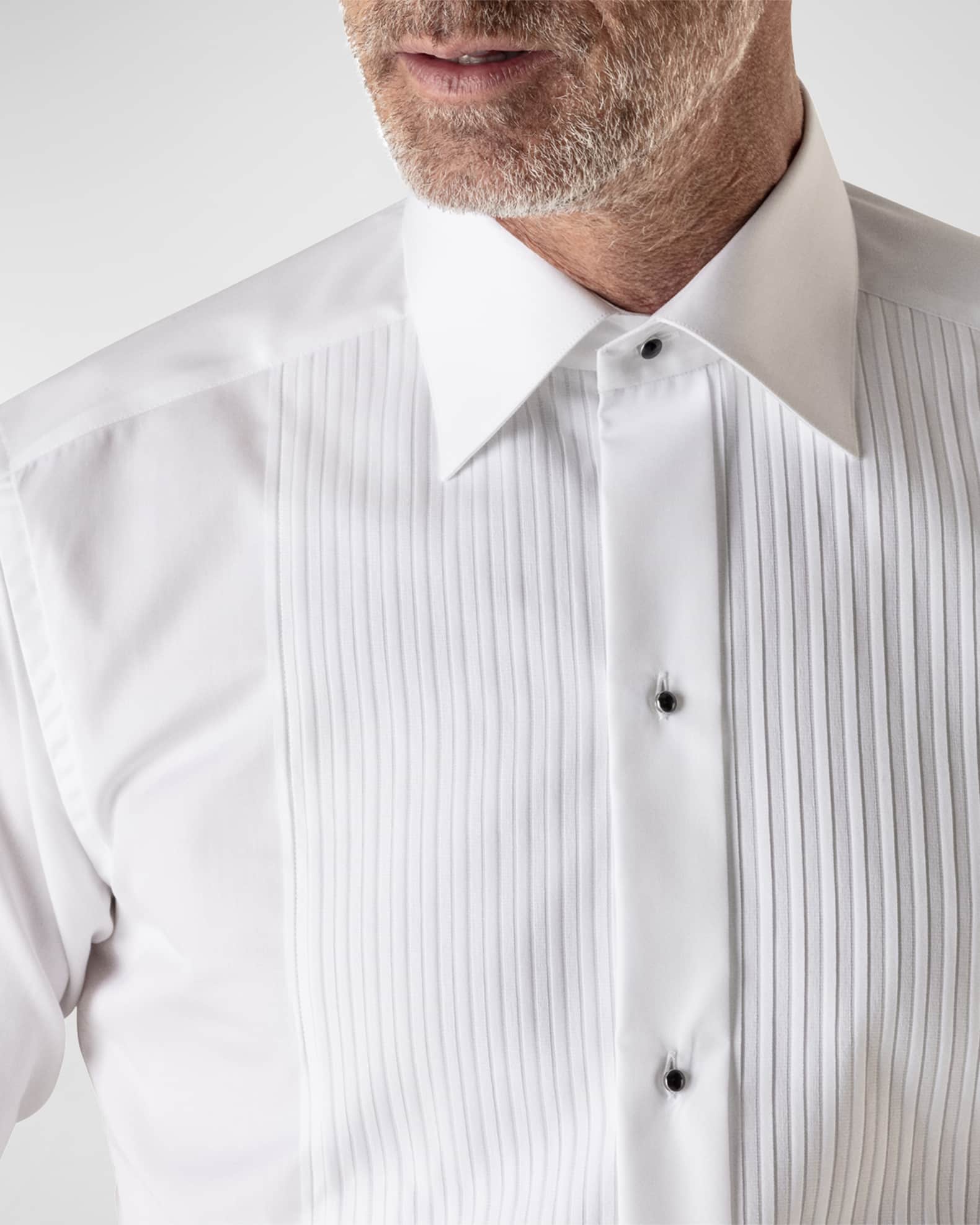 Eton Men's Slim-Fit Pleated Bib Formal Shirt | Neiman Marcus