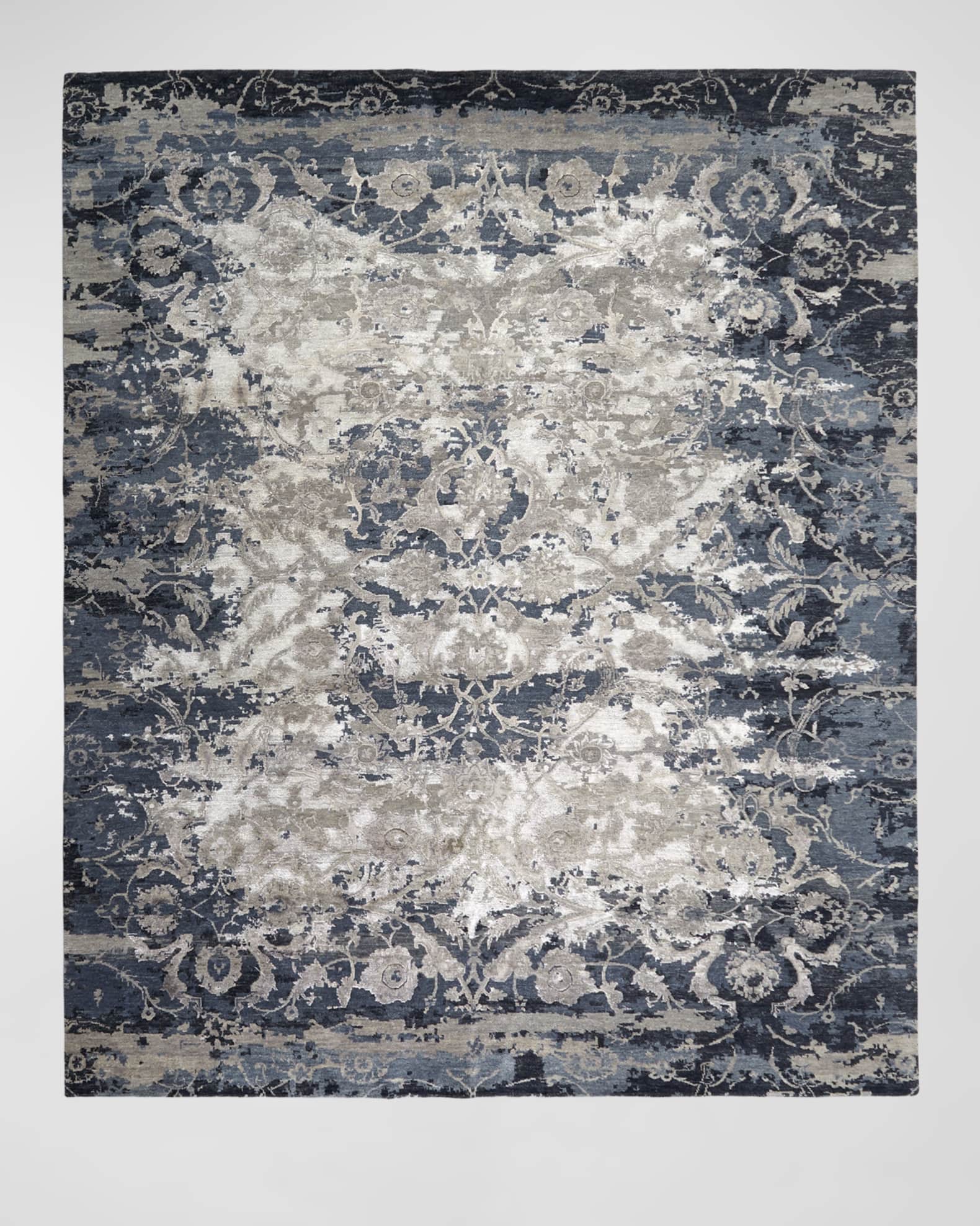 Deep Horizon Hand-Knotted Rug | Neiman Marcus