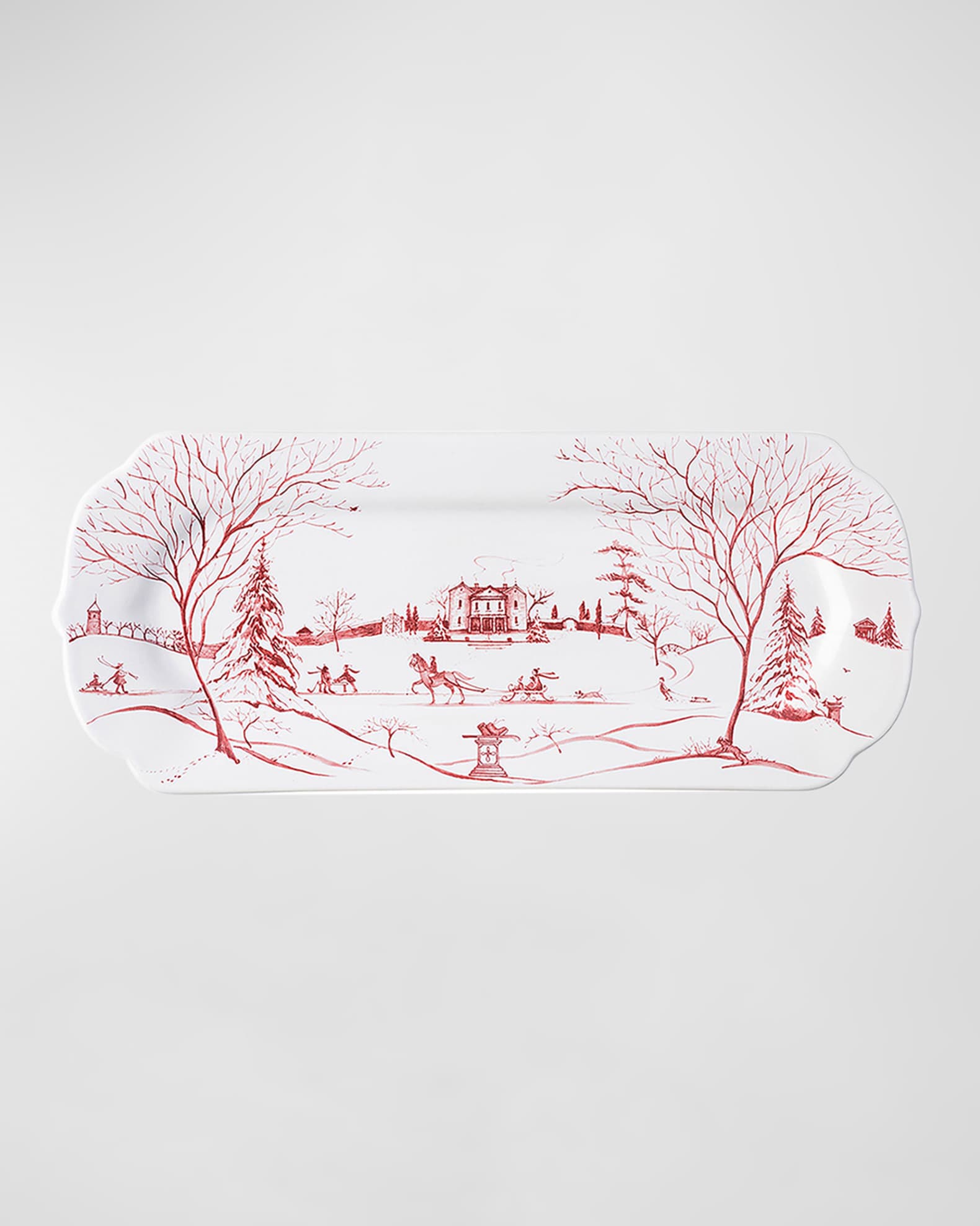 Juliska Country Estate Winter Frolic Ruby Holiday Hostess Tray | Neiman ...