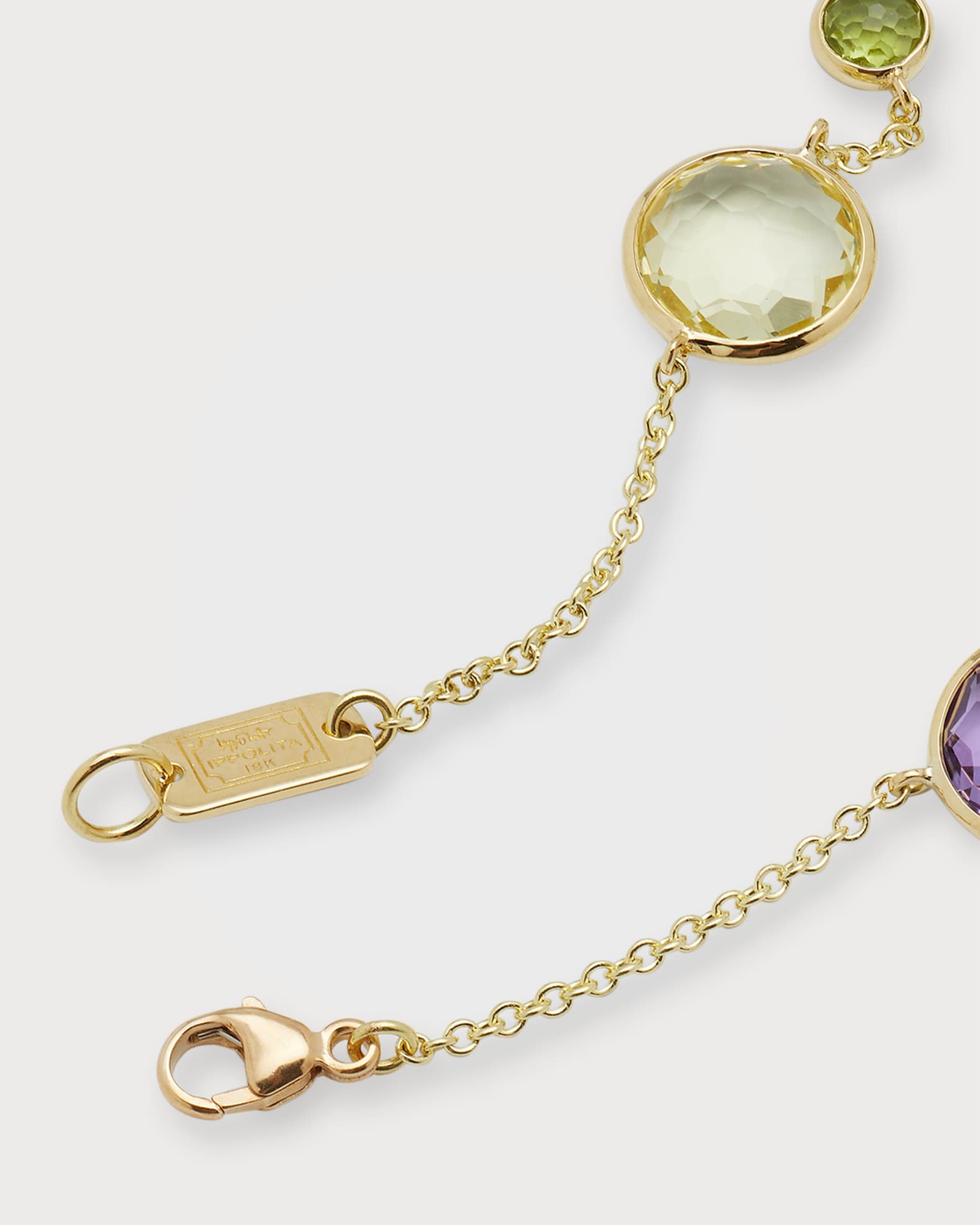 Ippolita 7-Stone Link Bracelet in 18K Gold | Neiman Marcus