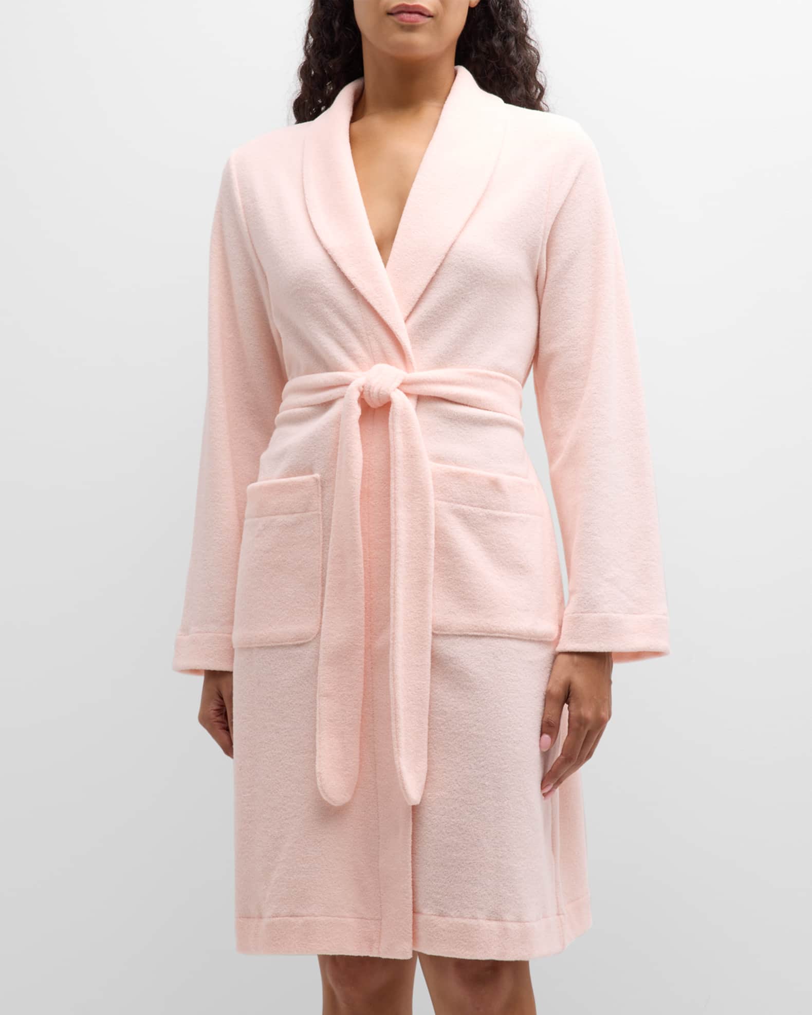 Hanro Plush Short Robe | Neiman Marcus