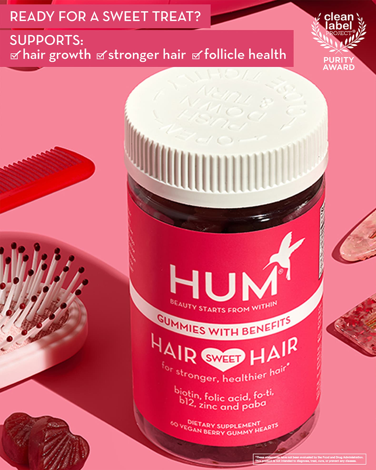 Hum Nutrition Hair Sweet Hair Gummies | Neiman Marcus