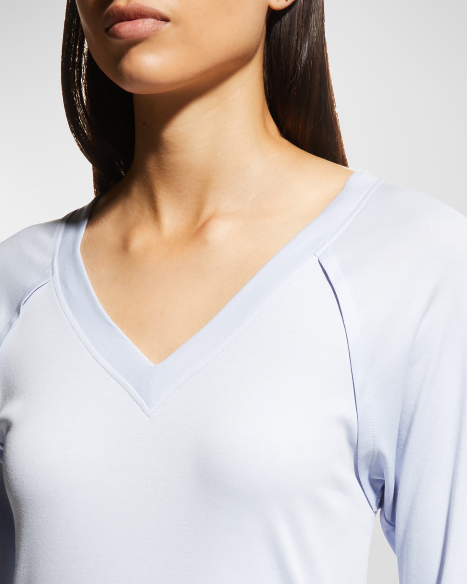 Hanro Pure Essence Long-Sleeve Nightgown | Neiman Marcus