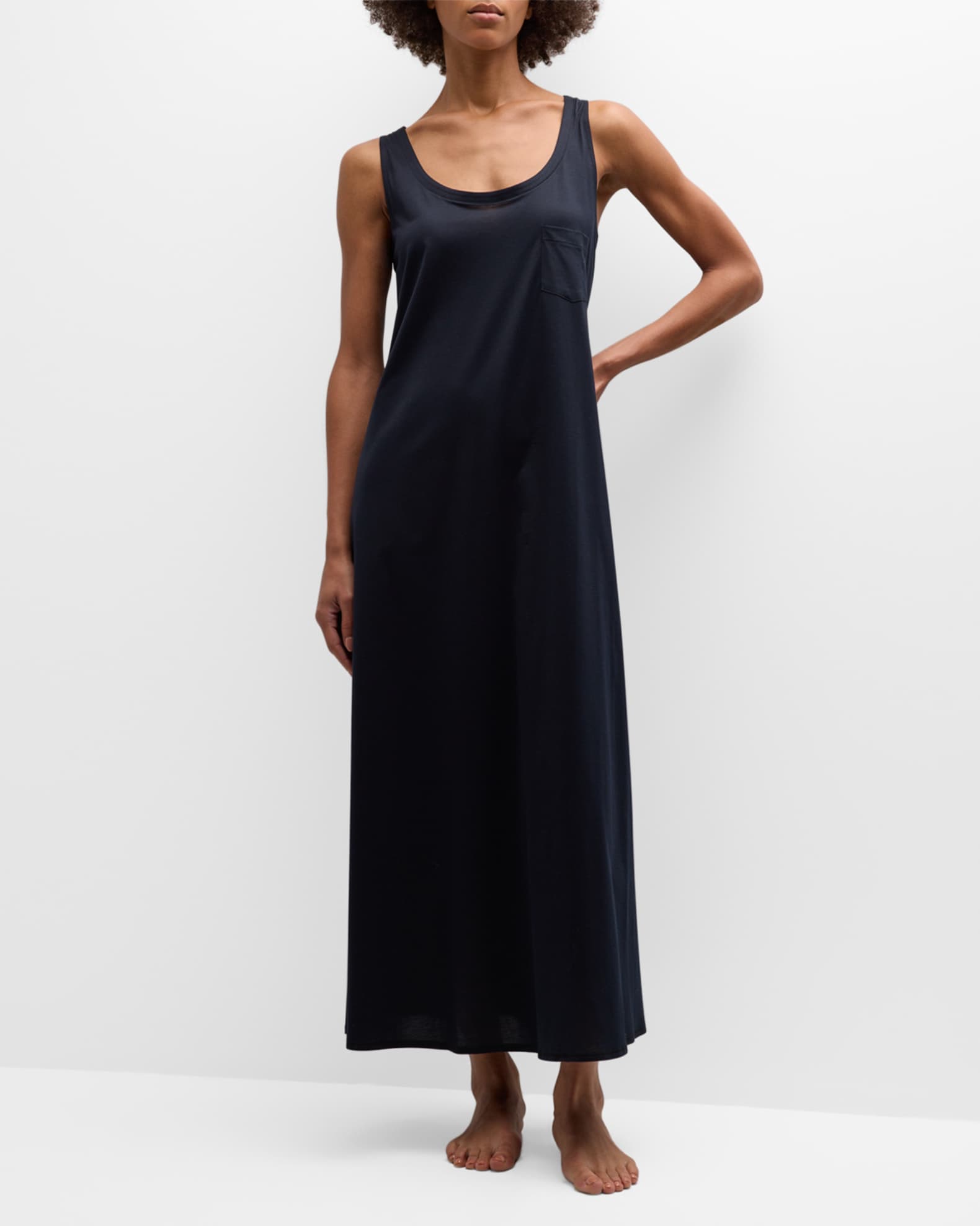 Hanro Cotton Deluxe Long Tank Gown | Neiman Marcus