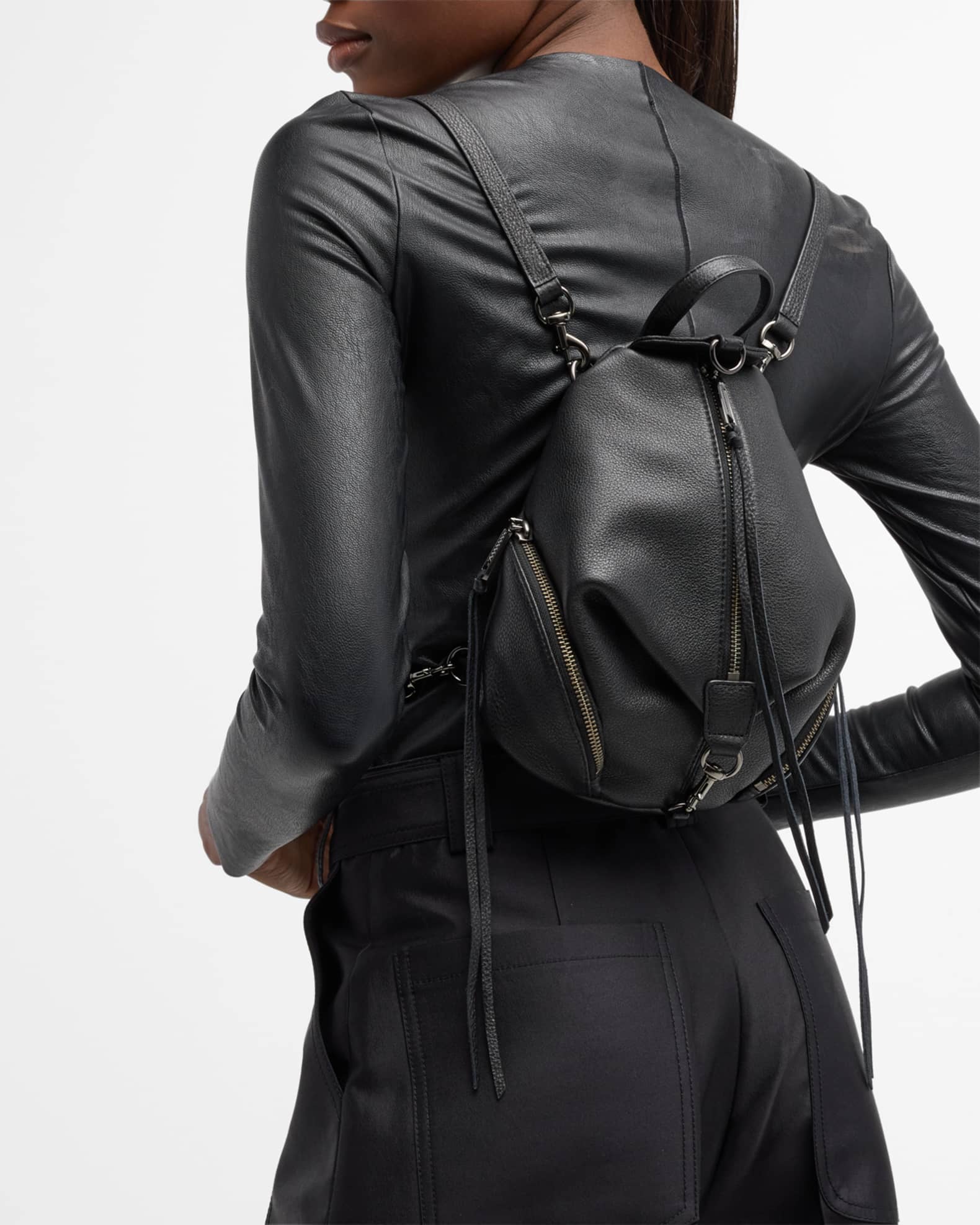 Rebecca Minkoff Julian Convertible Mini Leather Backpack | Neiman Marcus
