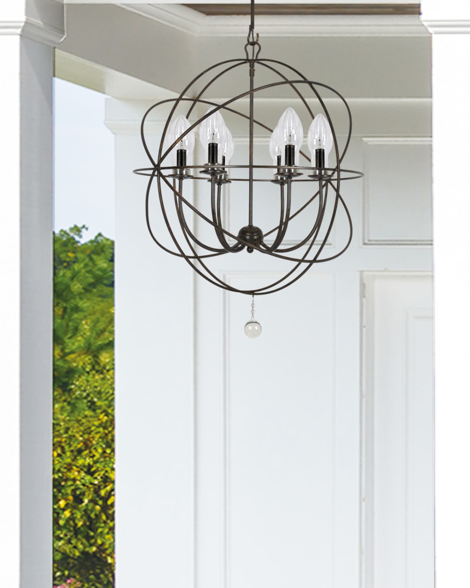 Crystorama Solaris 6-Light Outdoor Chandelier | Neiman Marcus