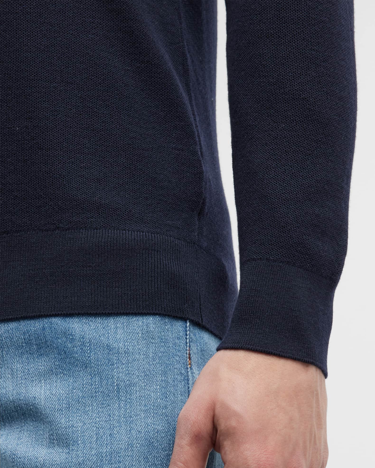 Loro Piana Lightweight Wool-Blend Crewneck Sweater | Neiman Marcus