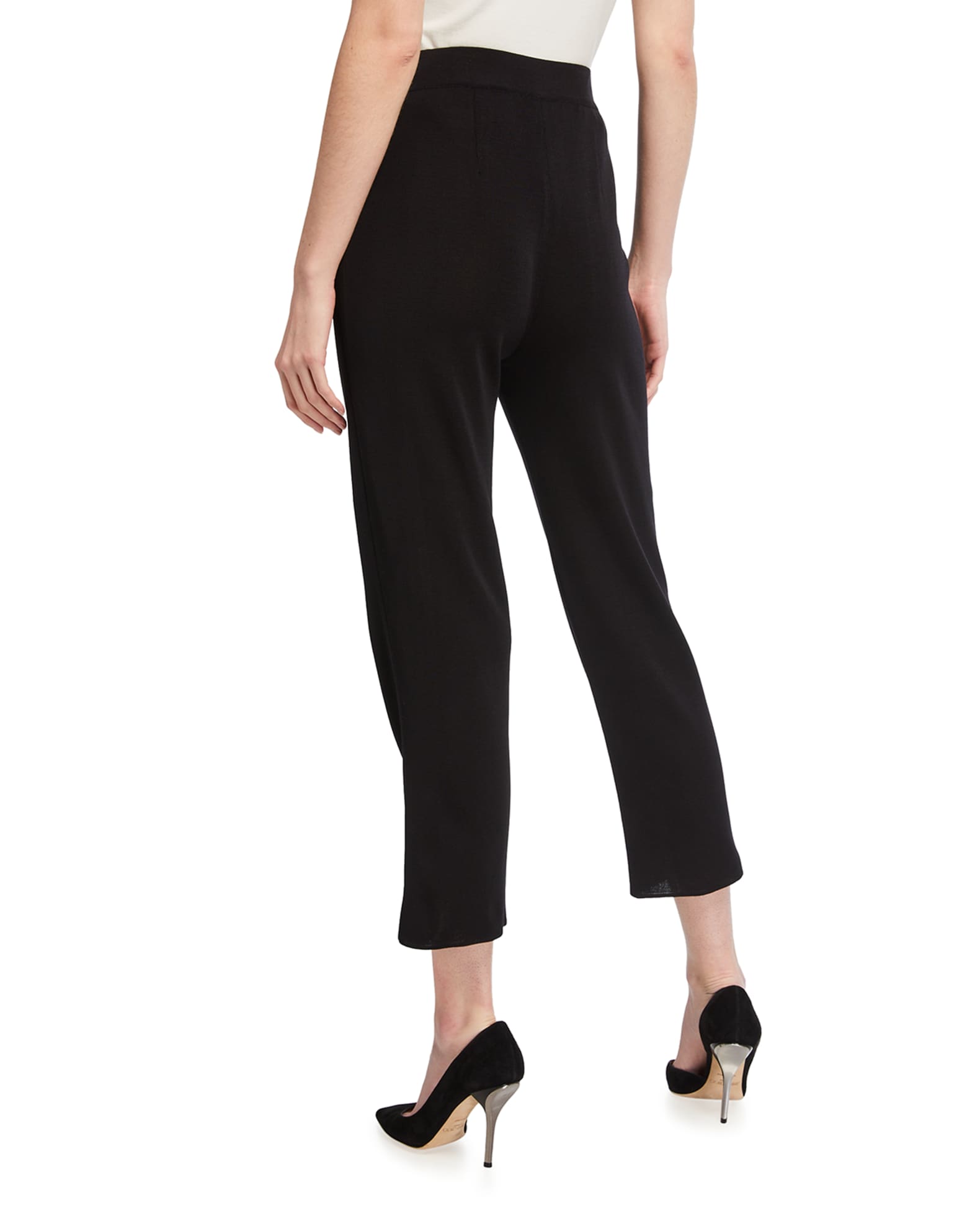 Misook Slim-Leg Knit Ankle Pants | Neiman Marcus