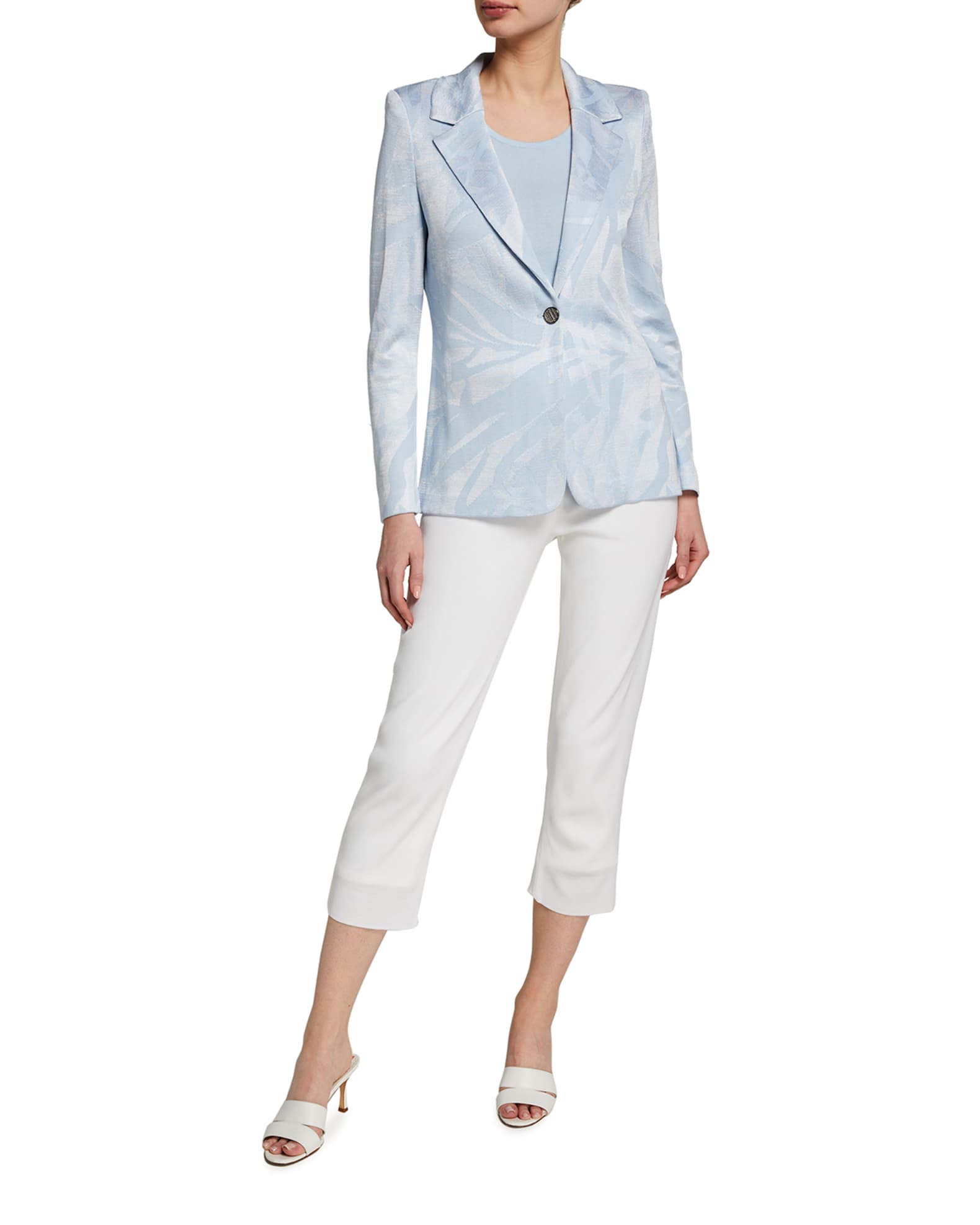 Misook Wide-Leg Knit Pull-On Pants | Neiman Marcus