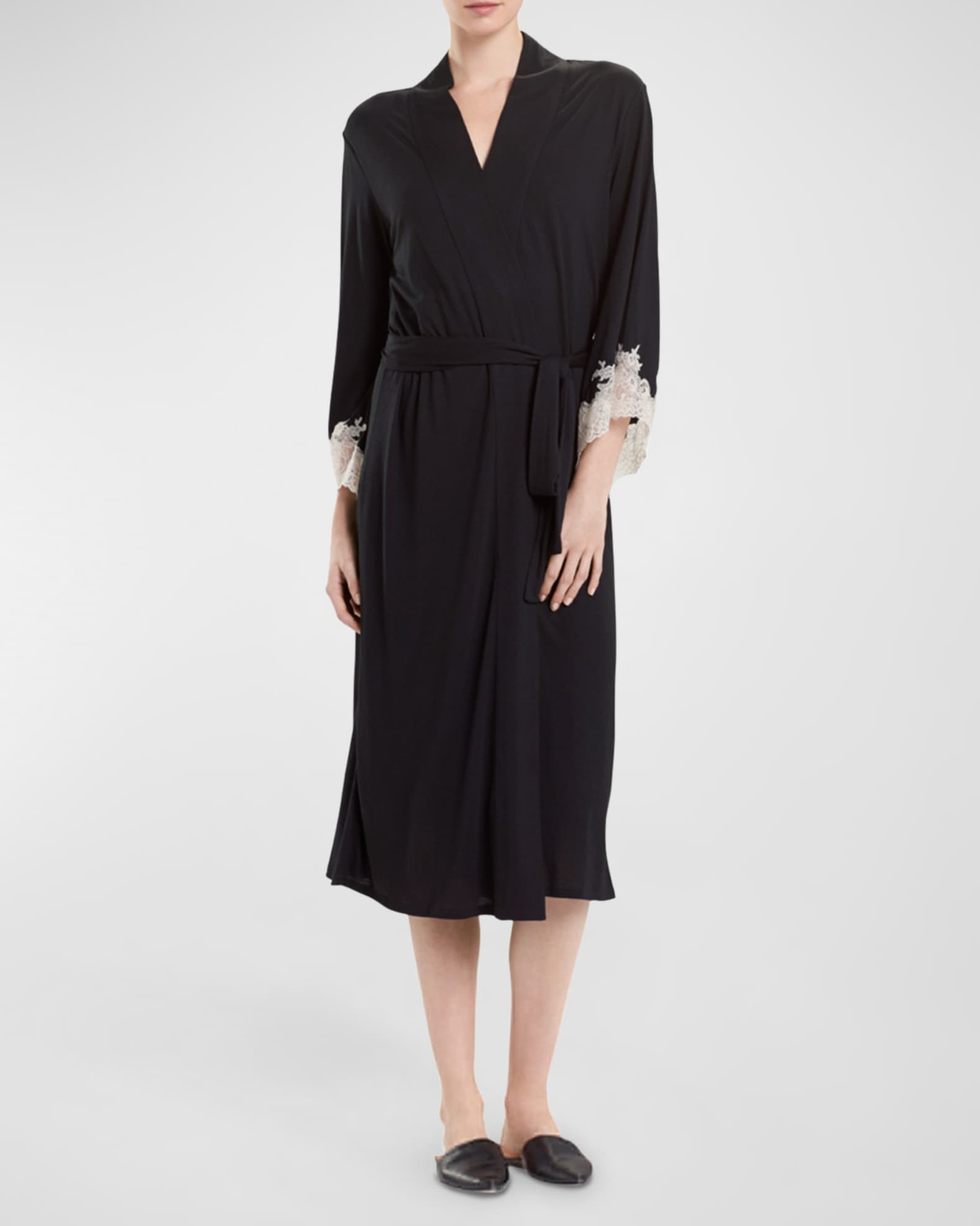 Natori Luxe Shangri-La Knit Robe | Neiman Marcus