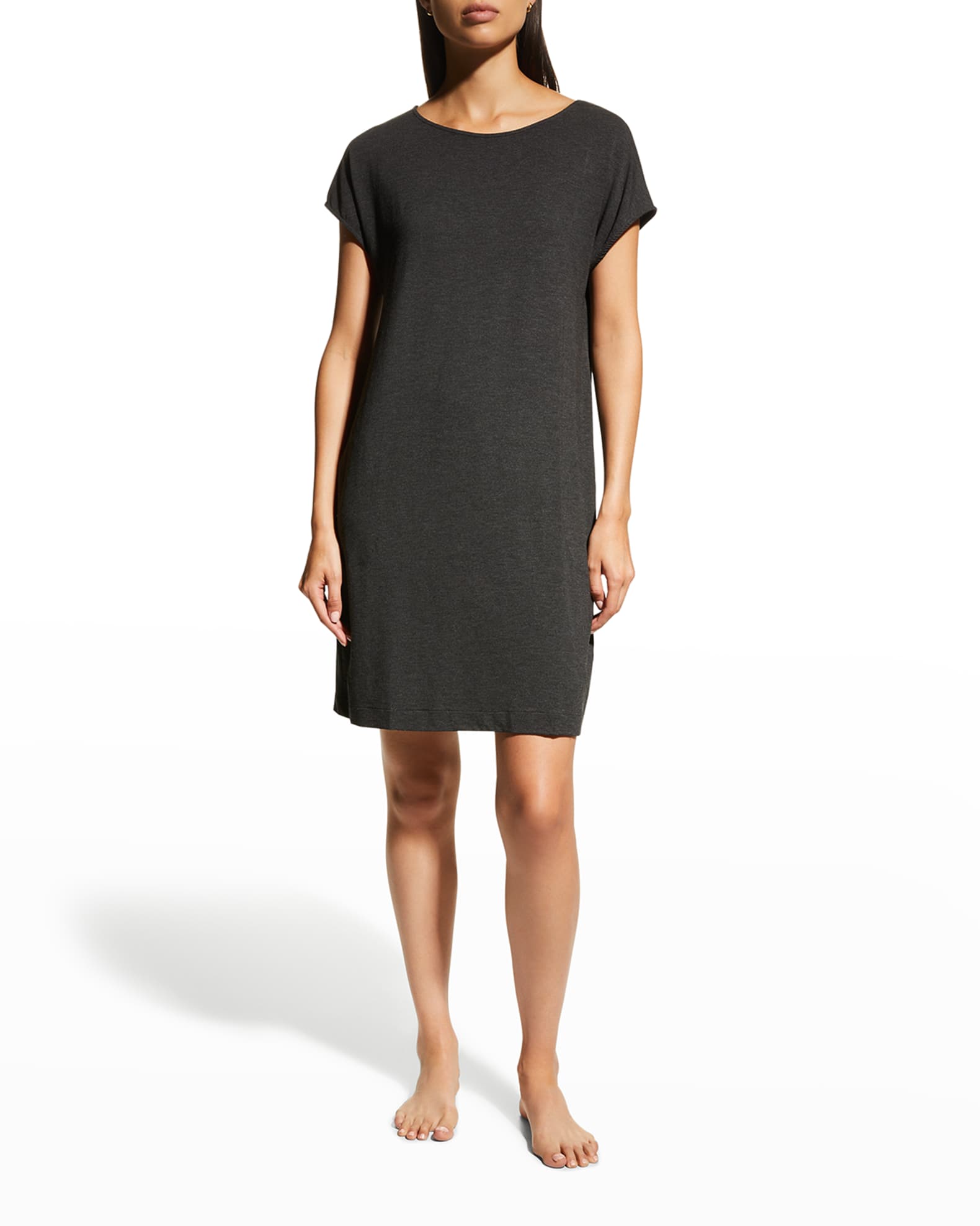 Hanro Natural Elegance Cap-Sleeve Nightgown | Neiman Marcus