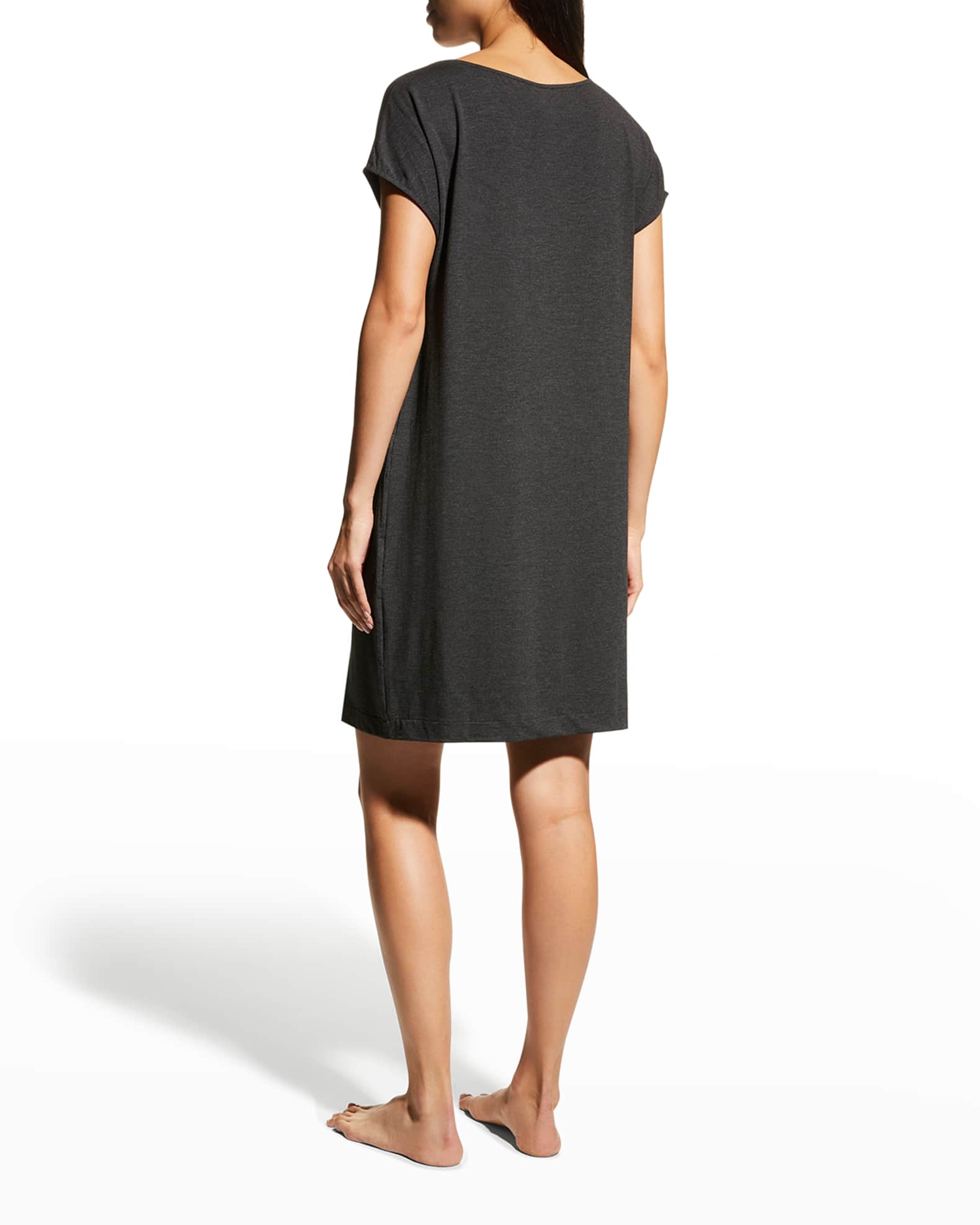 Hanro Natural Elegance Cap-Sleeve Nightgown | Neiman Marcus