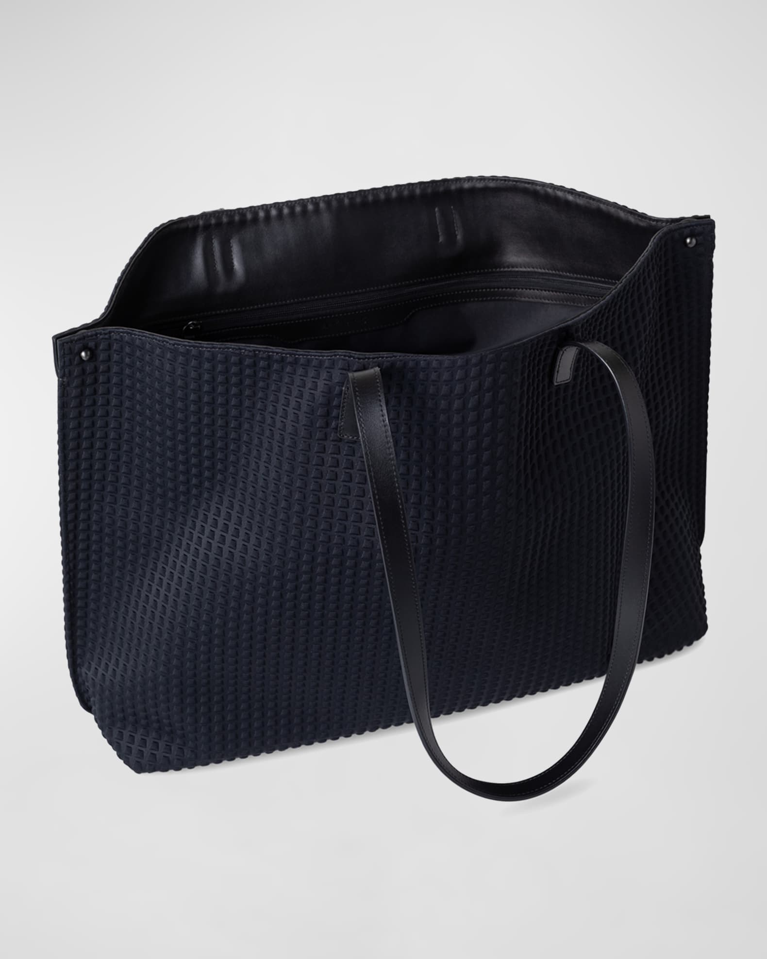 Akris Ai Medium Techno Fabric Shoulder Bag | Neiman Marcus