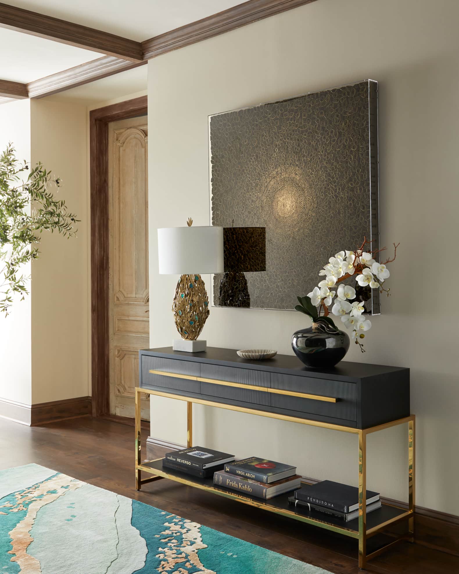 John-Richard Collection Midnight Console Table | Neiman Marcus