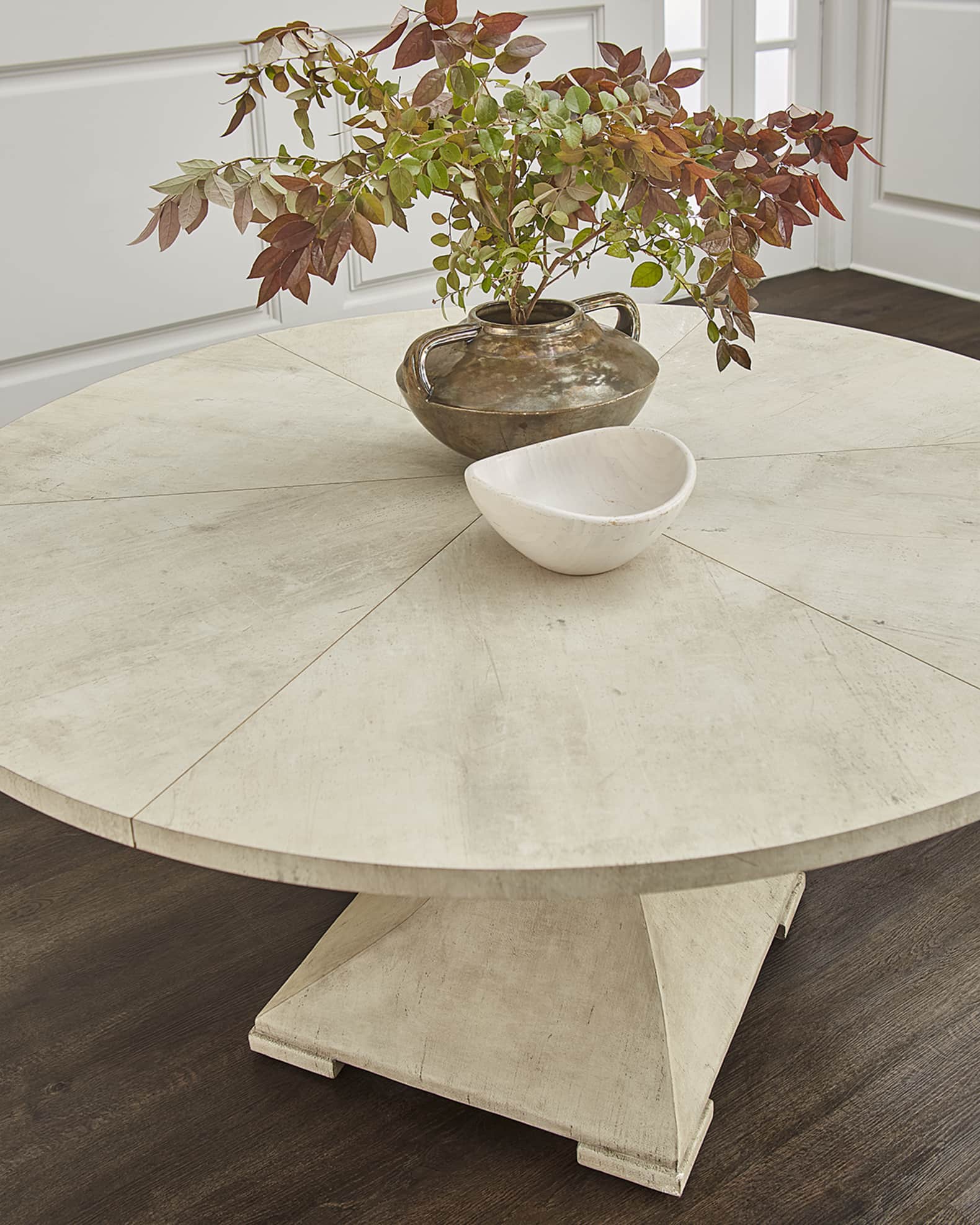 John-Richard Collection Lavertezzo Dining Table, 62" | Neiman Marcus