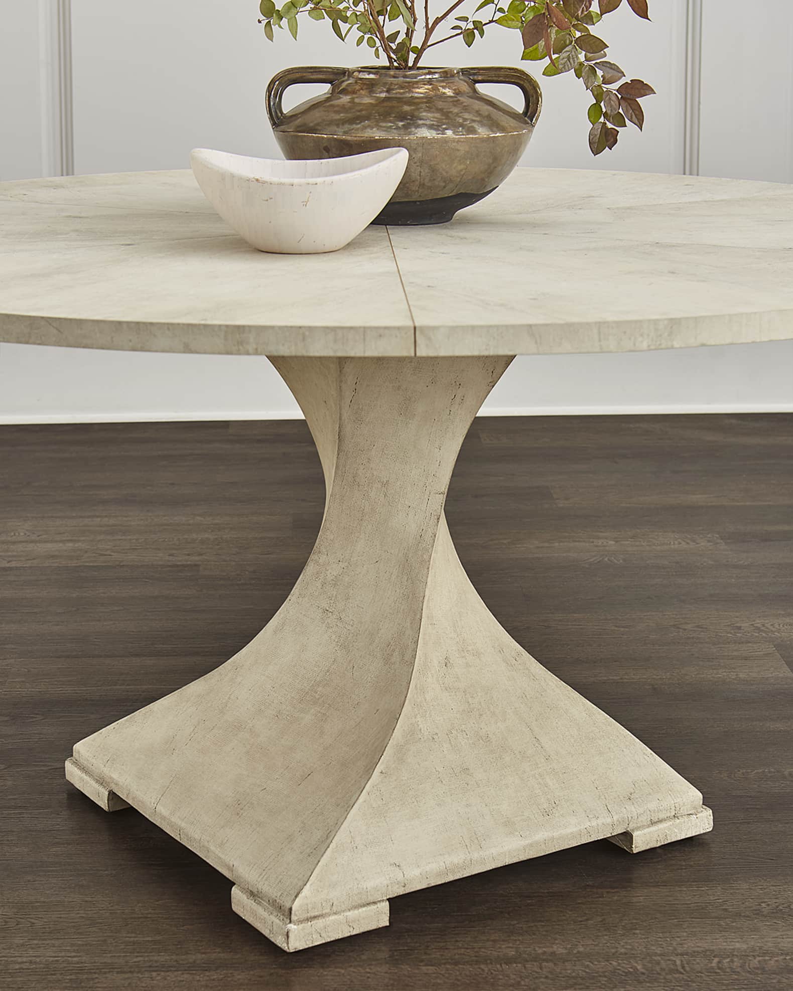 John-Richard Collection Lavertezzo Dining Table, 62" | Neiman Marcus