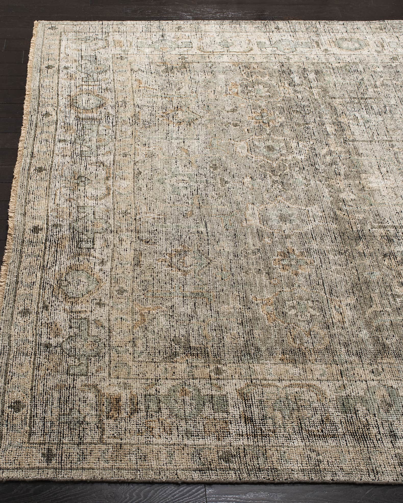 Rowan Hand-Knotted Wool Rug | Neiman Marcus