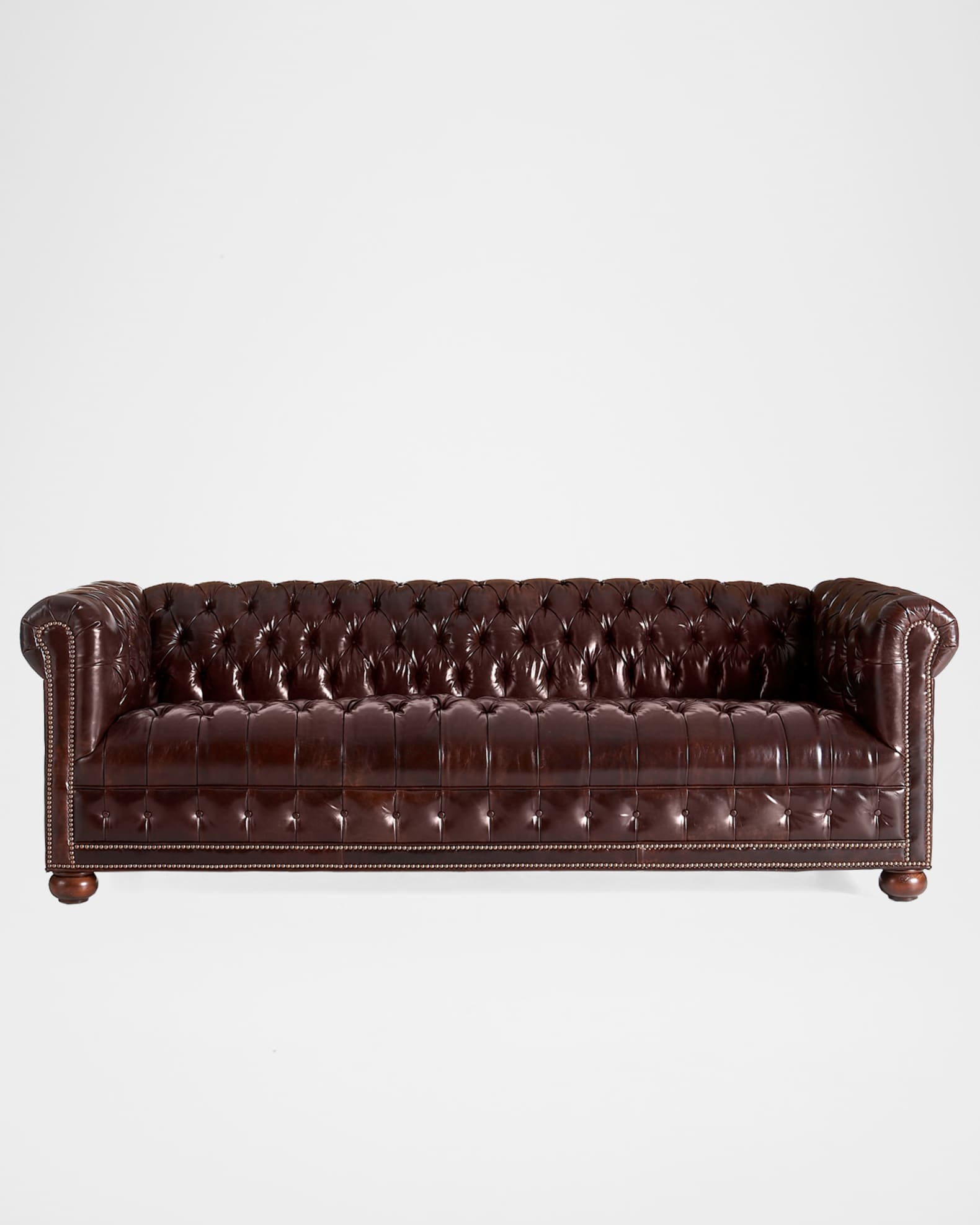 Vintage leather chesterfield sofa store