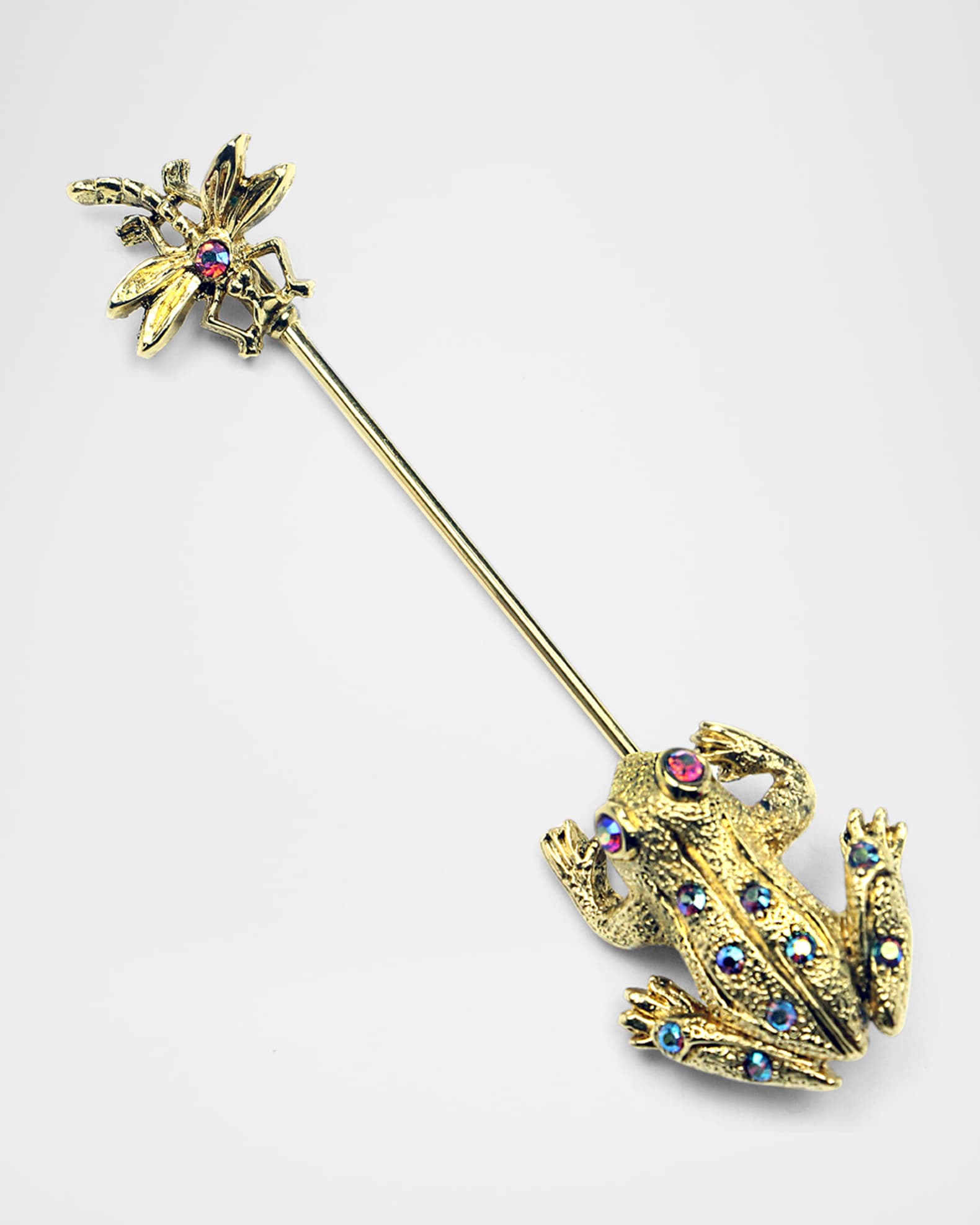 Ben-Amun Crystal Frog & Insect Pin | Neiman Marcus
