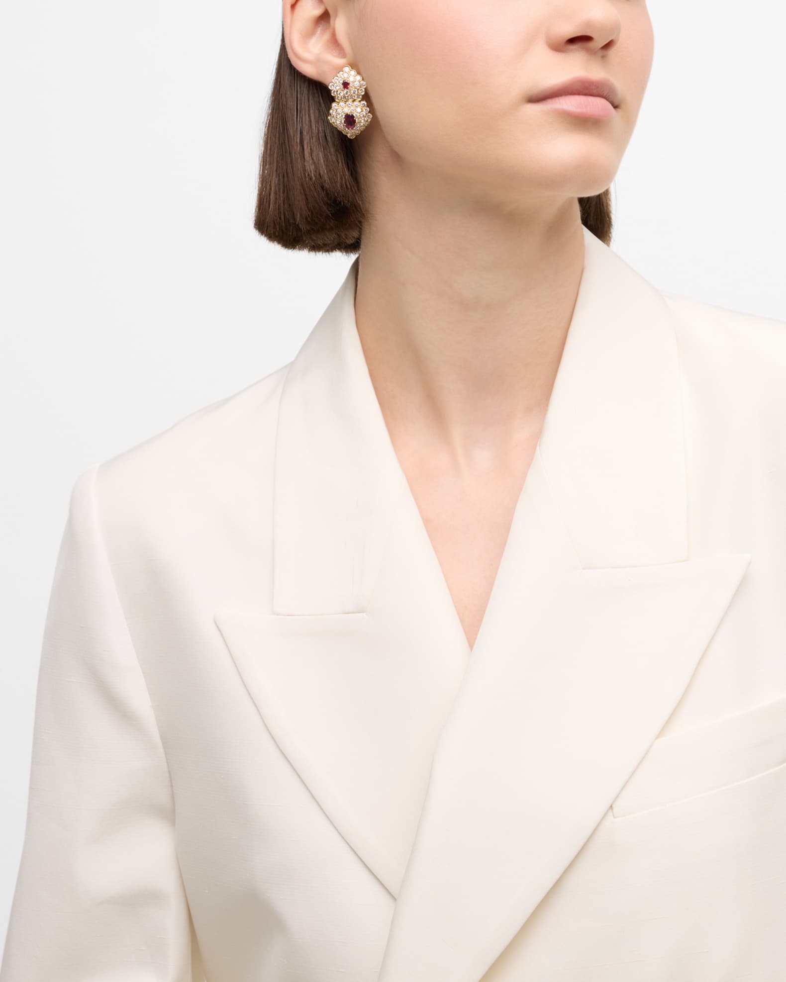 NM Estate Estate Hammerman Brothers 18K Yellow Gold Ruby and Diamond ...