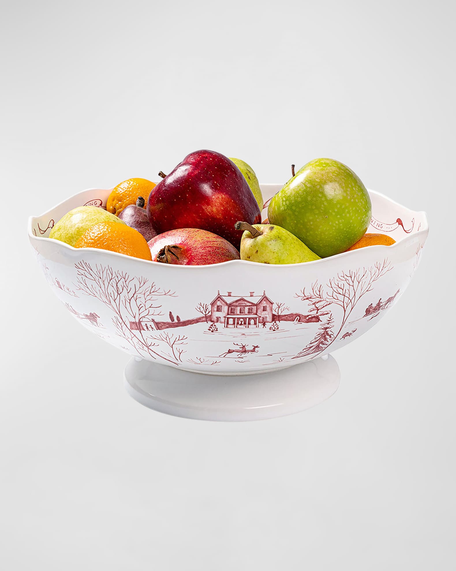 Juliska Country Estate Winter Frolic Ruby 13" Centerpiece Bowl | Neiman ...