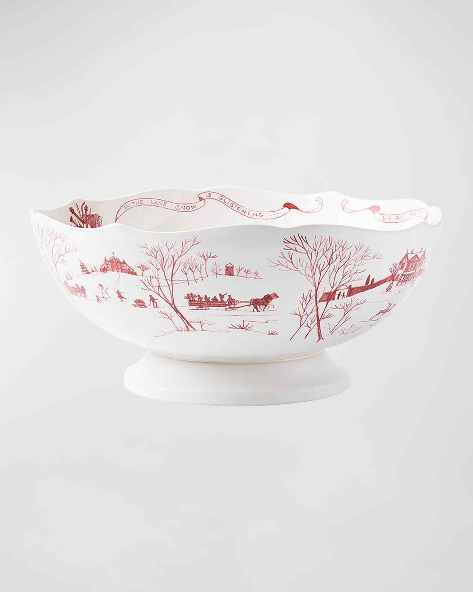 Juliska Country Estate Winter Frolic Ruby 13" Centerpiece Bowl | Neiman ...