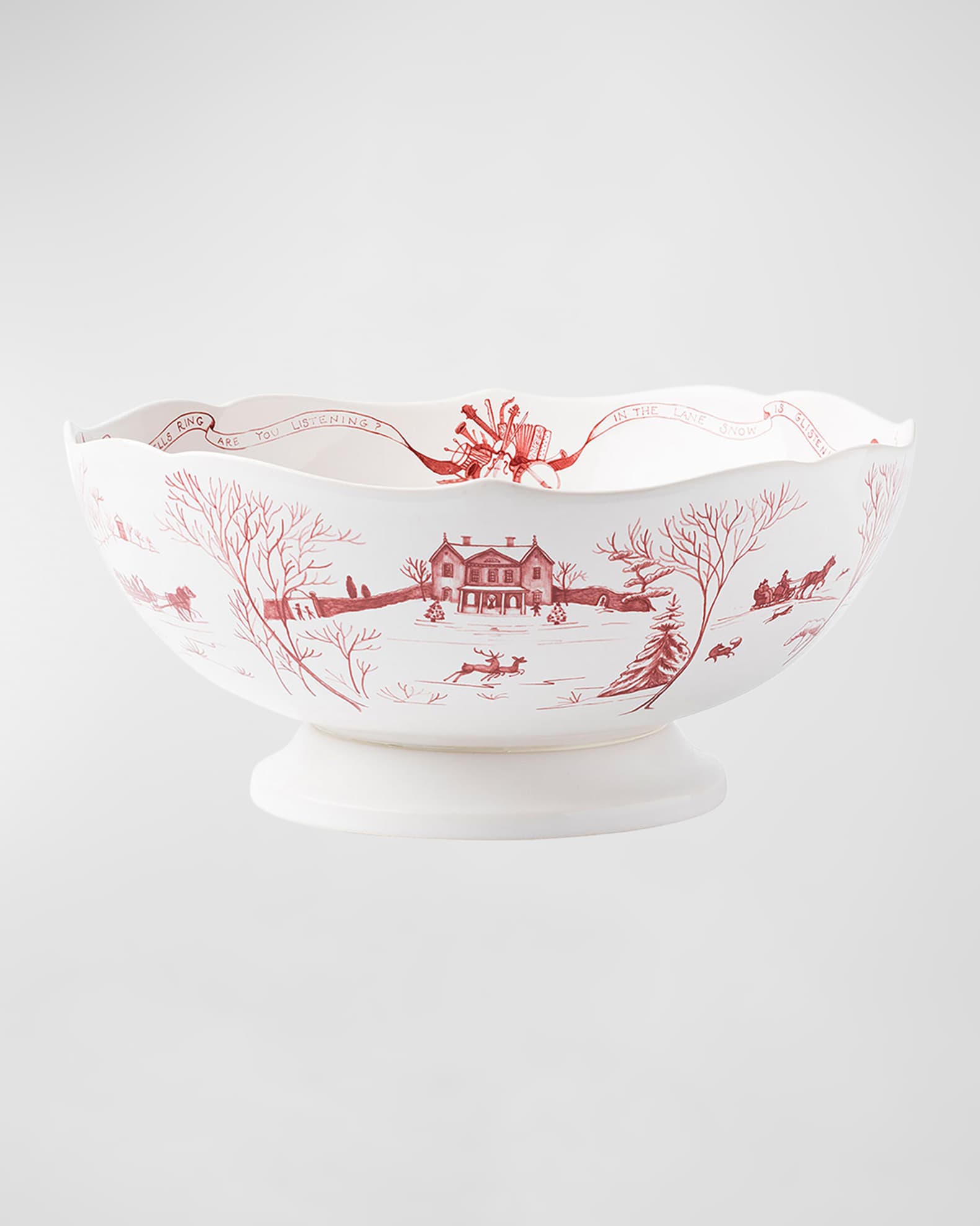 Juliska Country Estate Winter Frolic Ruby 13" Centerpiece Bowl | Neiman ...