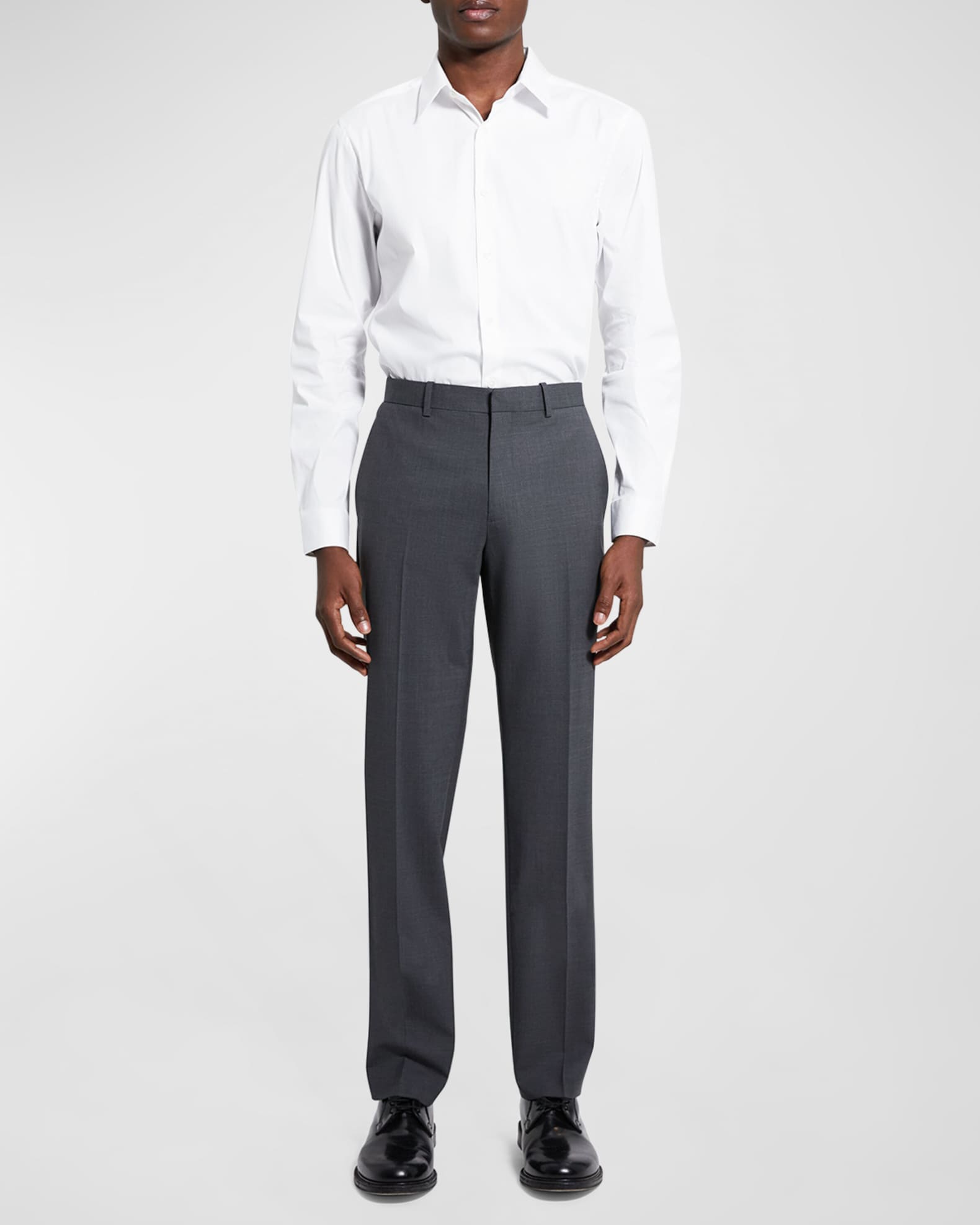 Theory Men's Mayer Pants in Stretch Wool | Neiman Marcus