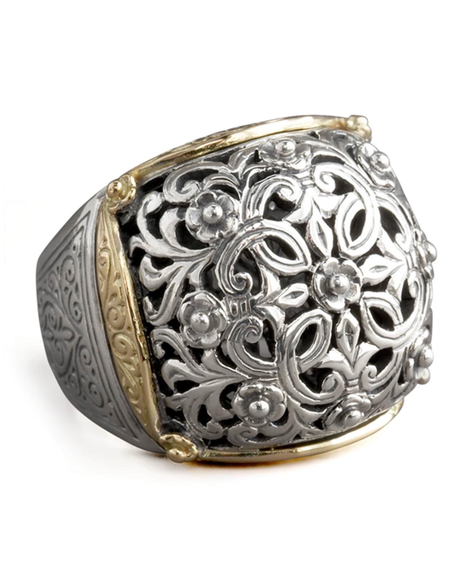 Konstantino Silver & Gold Dome Ring | Neiman Marcus