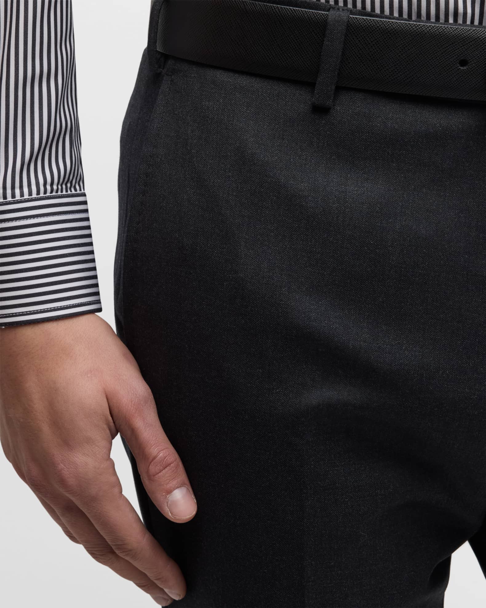 Zanella Men's Devon Wool Serge Trousers | Neiman Marcus