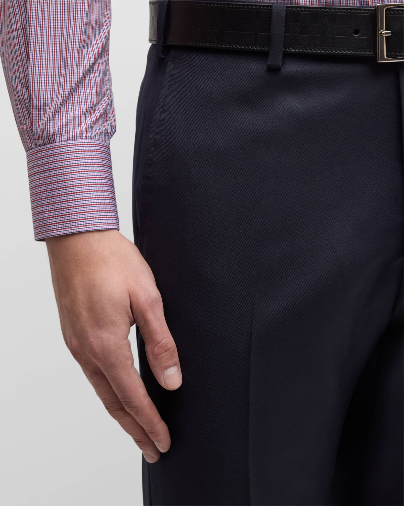 Zanella Men's Devon Wool Serge Trousers | Neiman Marcus