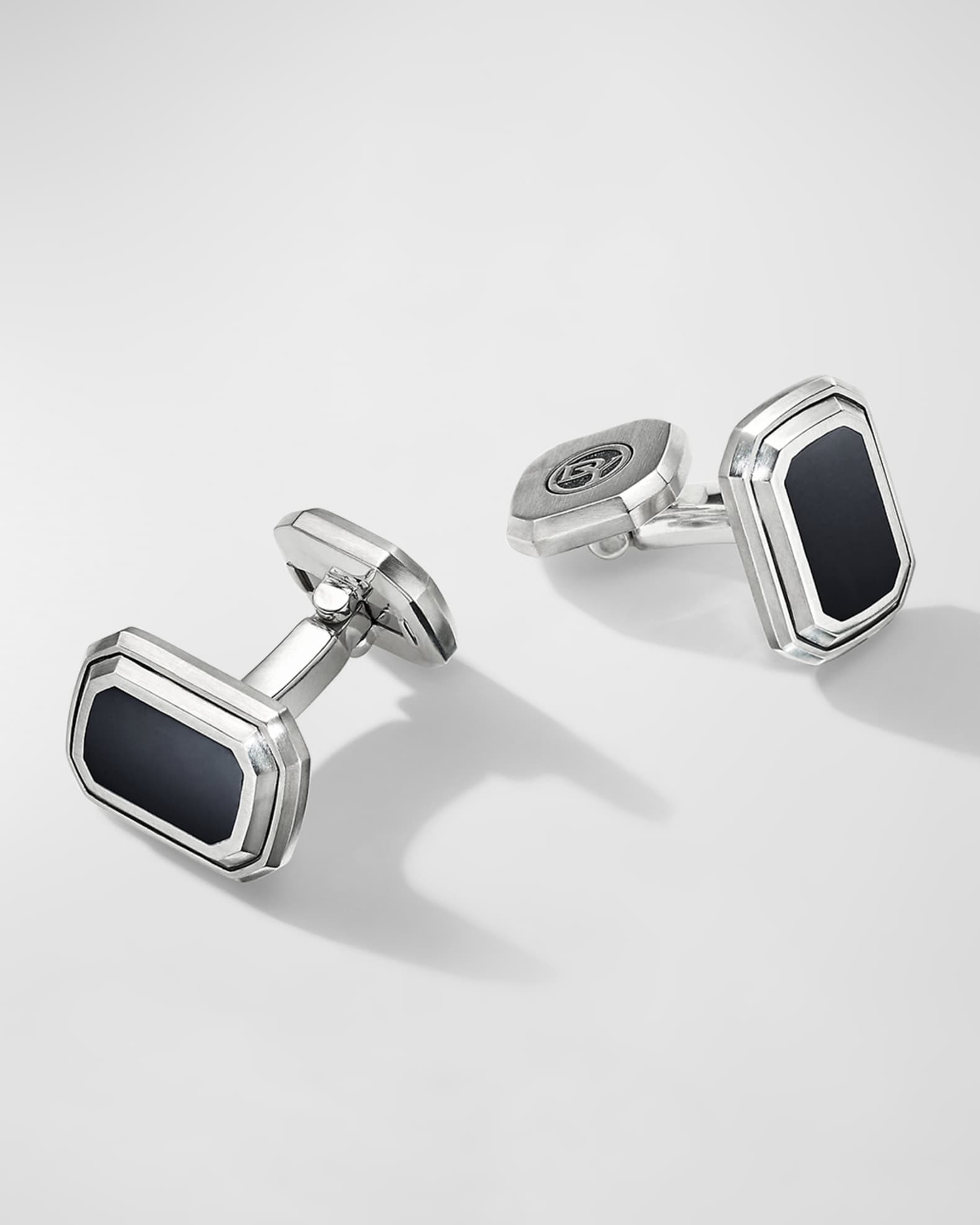 David Yurman Men's Deco Cuff Links with Gemstones in Silver, 17mm ...
