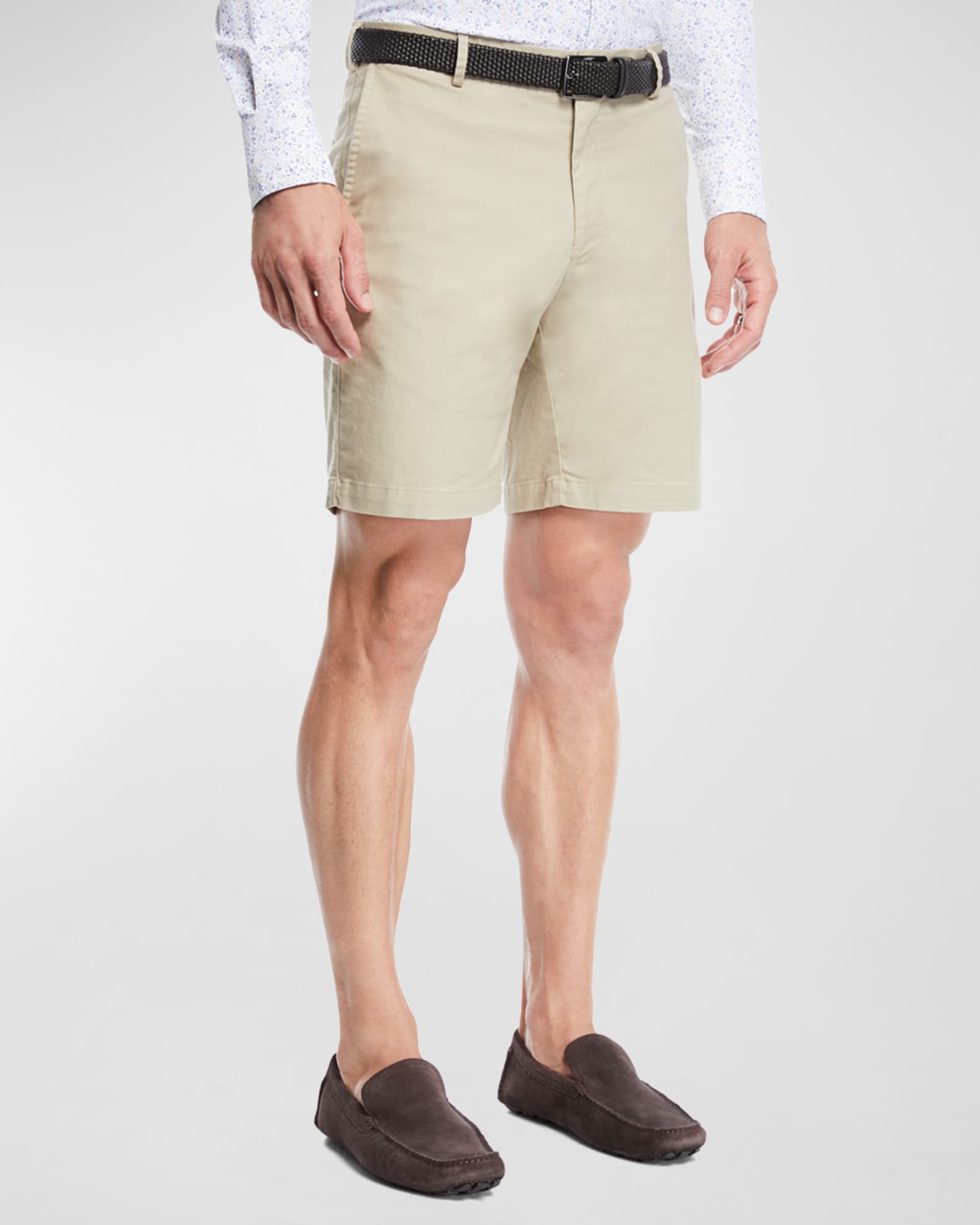 Peter Millar Men's Crown Soft Touch Twill Shorts | Neiman Marcus
