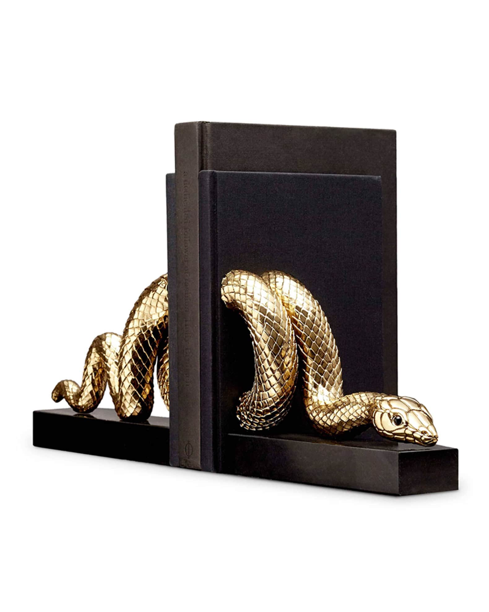 L'Objet Snake Bookend Set | Neiman Marcus