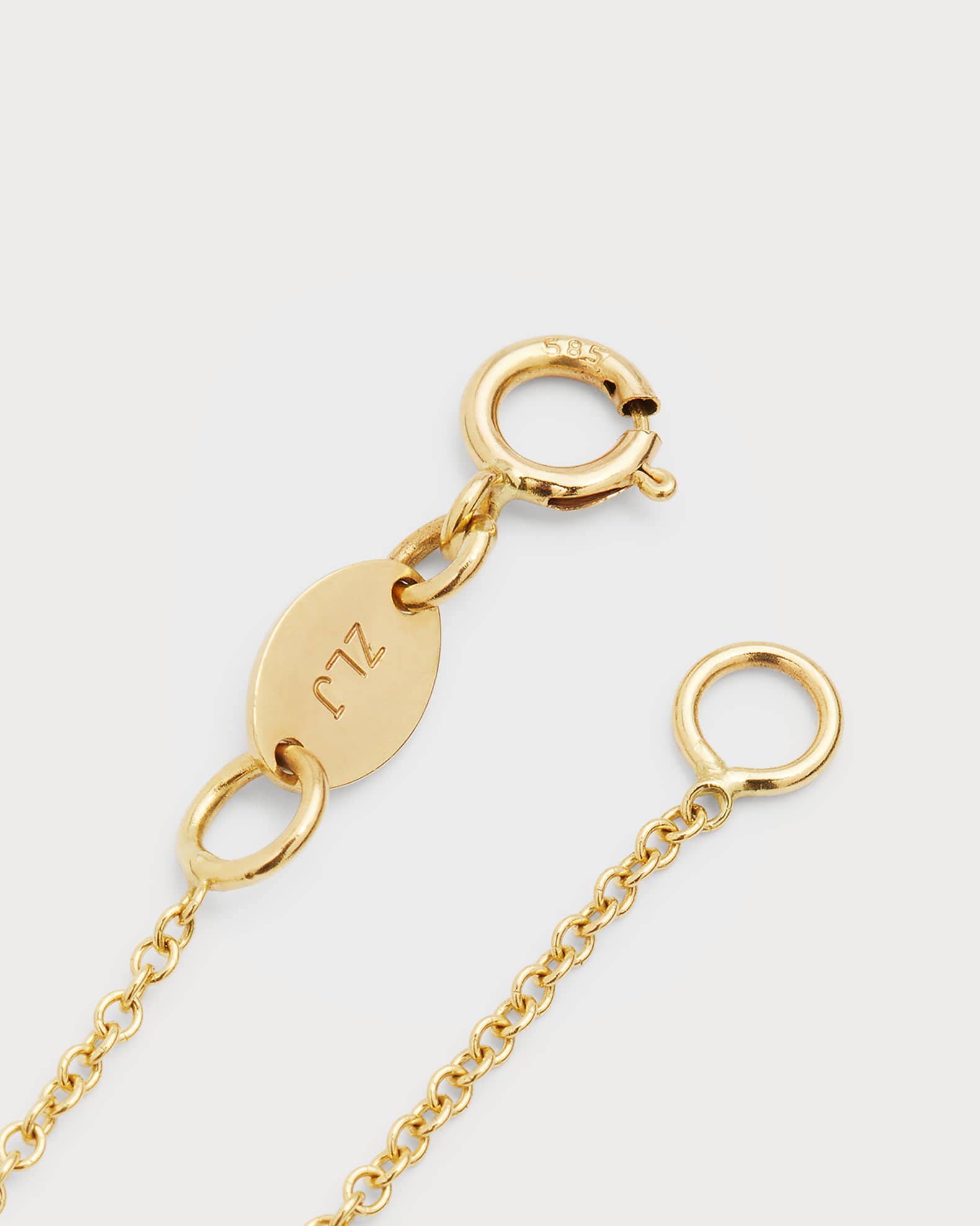 Zoe Lev Jewelry 14k Yellow Gold 0.10ct Bezel Diamond Necklace Neiman Marcus