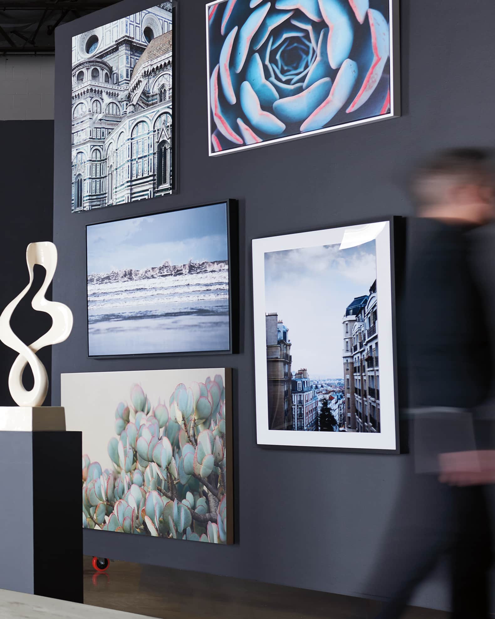 Four Hands "Crashing" Framed Photography Art Print on Canvas | Neiman ...