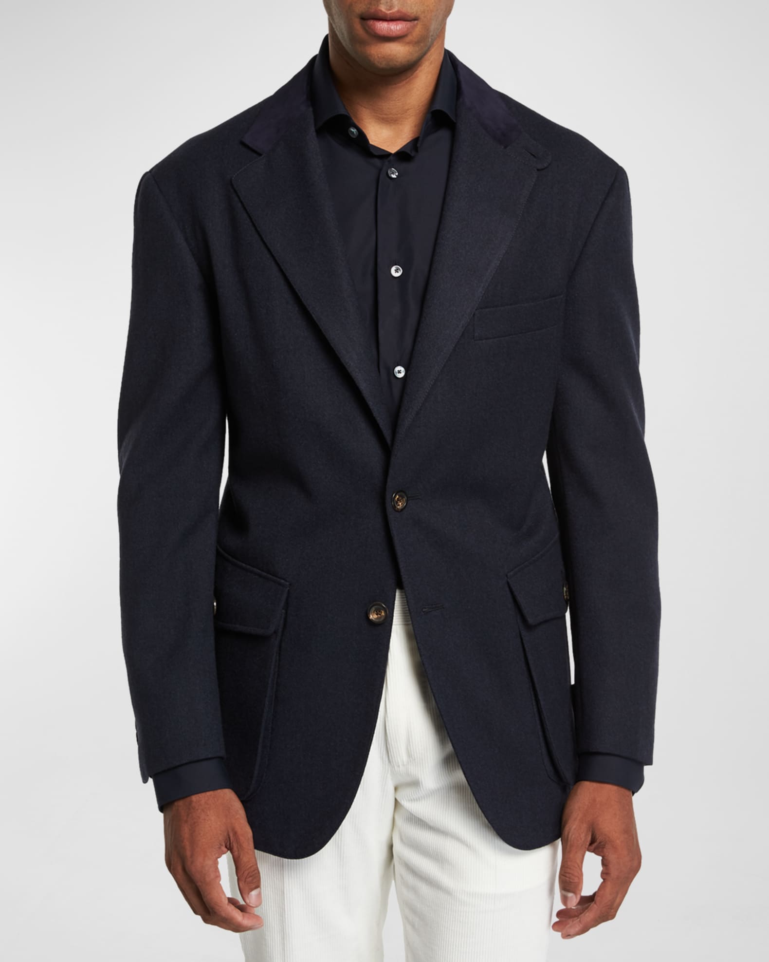 Stefano Ricci Men's Campagna Wool Two-Button Jacket | Neiman Marcus