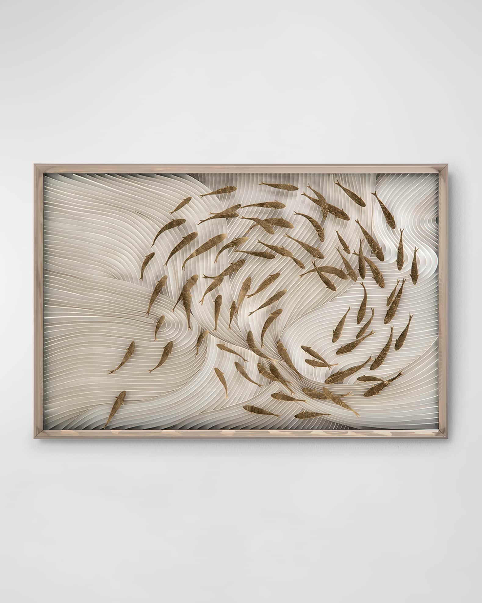 John-Richard Collection "Robat's School of Fish" Wall Art | Neiman Marcus