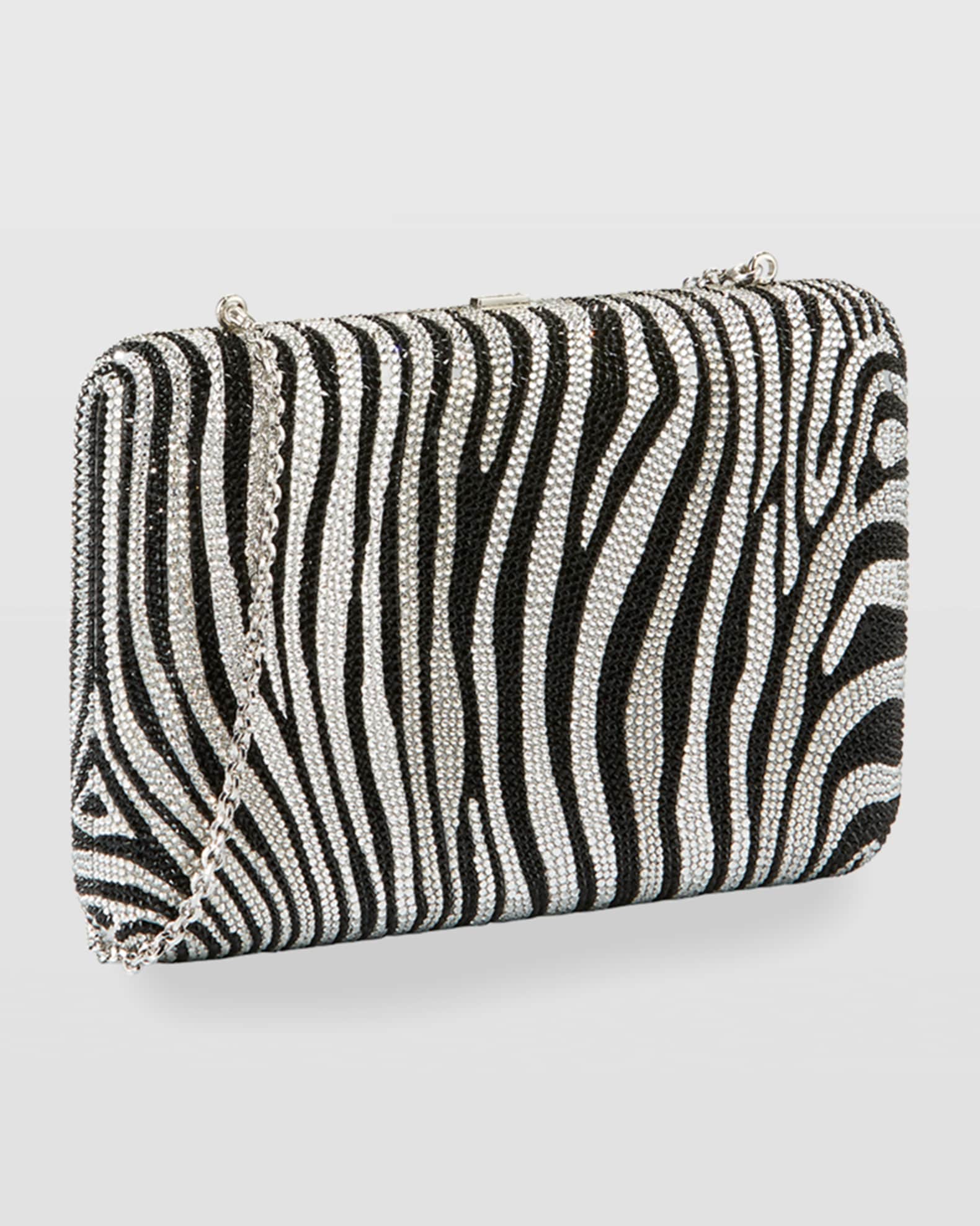 Judith Leiber Couture Seamless Zebra Crystal Clutch Bag | Neiman Marcus